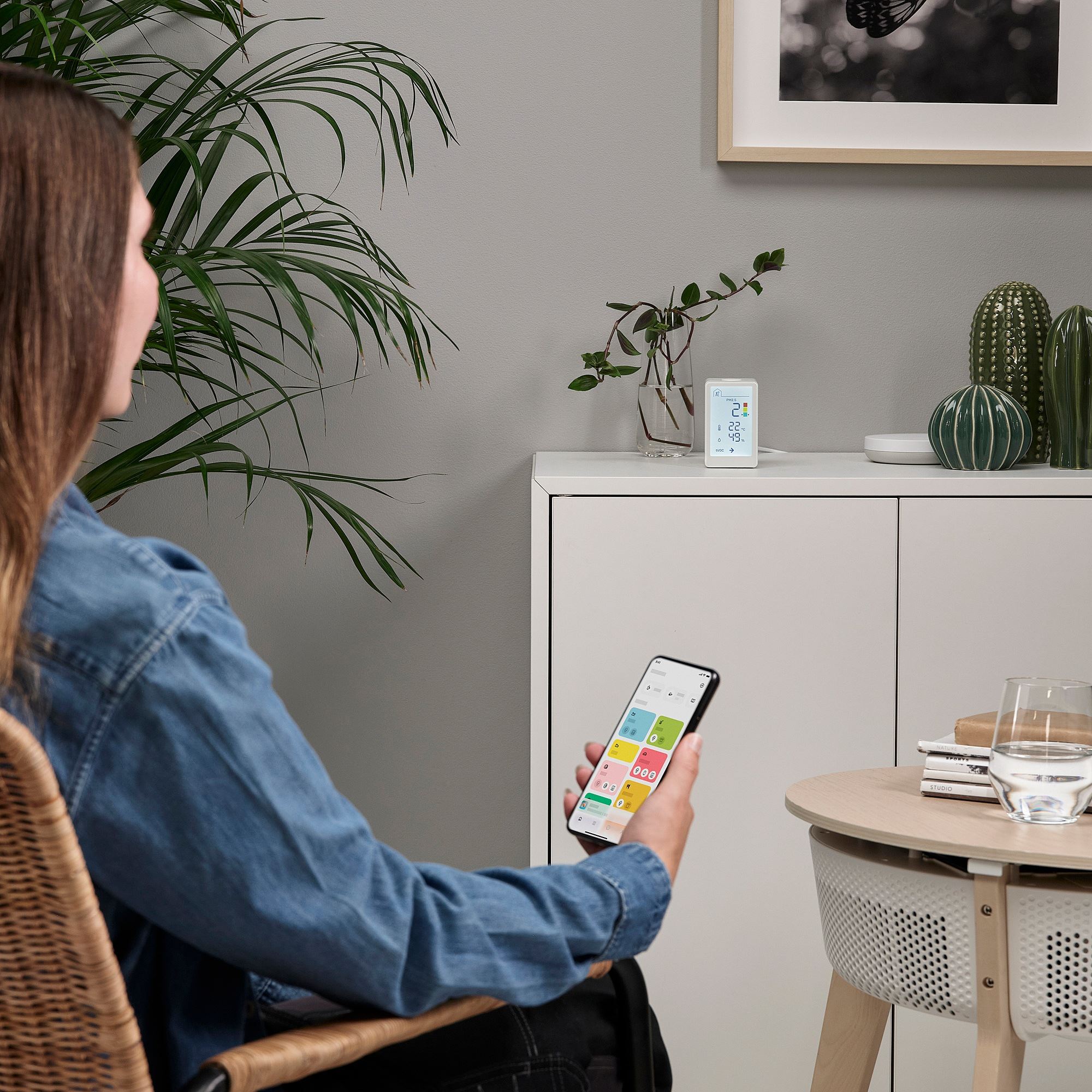 VINDSTYRKA white air quality sensor - 00498231 | IKEA