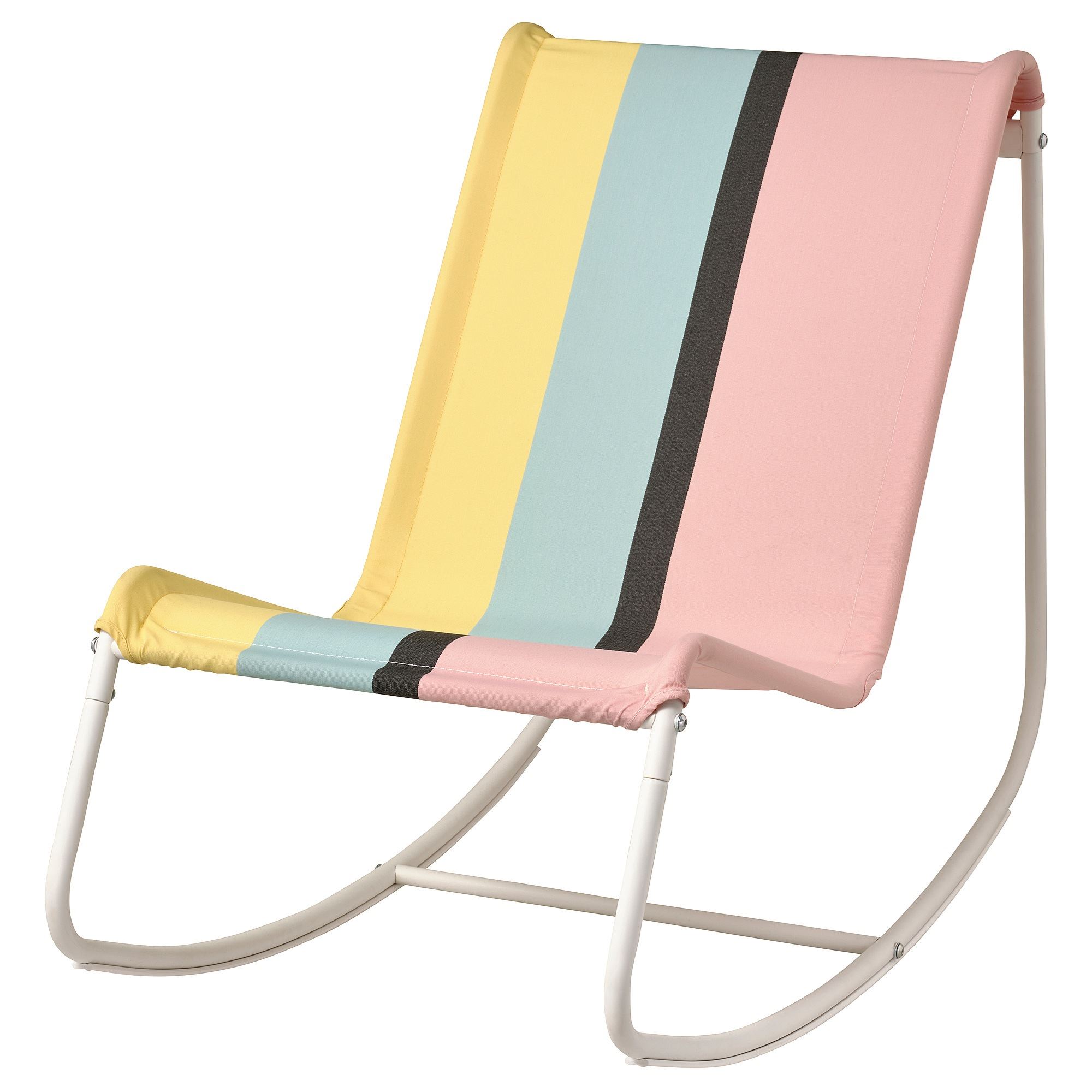 TUMHOLMEN white/multicolour rocking chair - 90539114 | IKEA