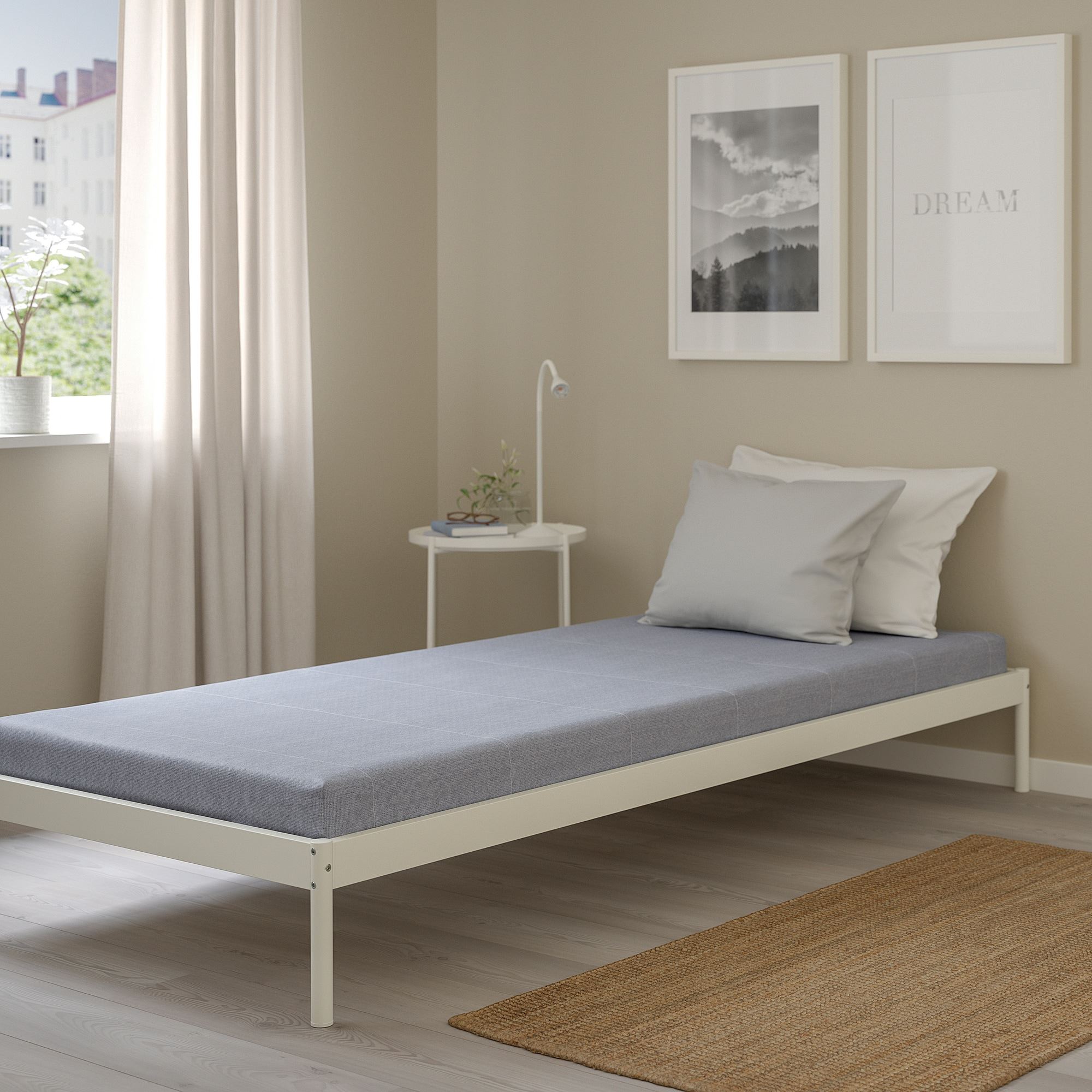 AGOTNES light blue 80x200 cm single bed mattress - 10480853 | IKEA