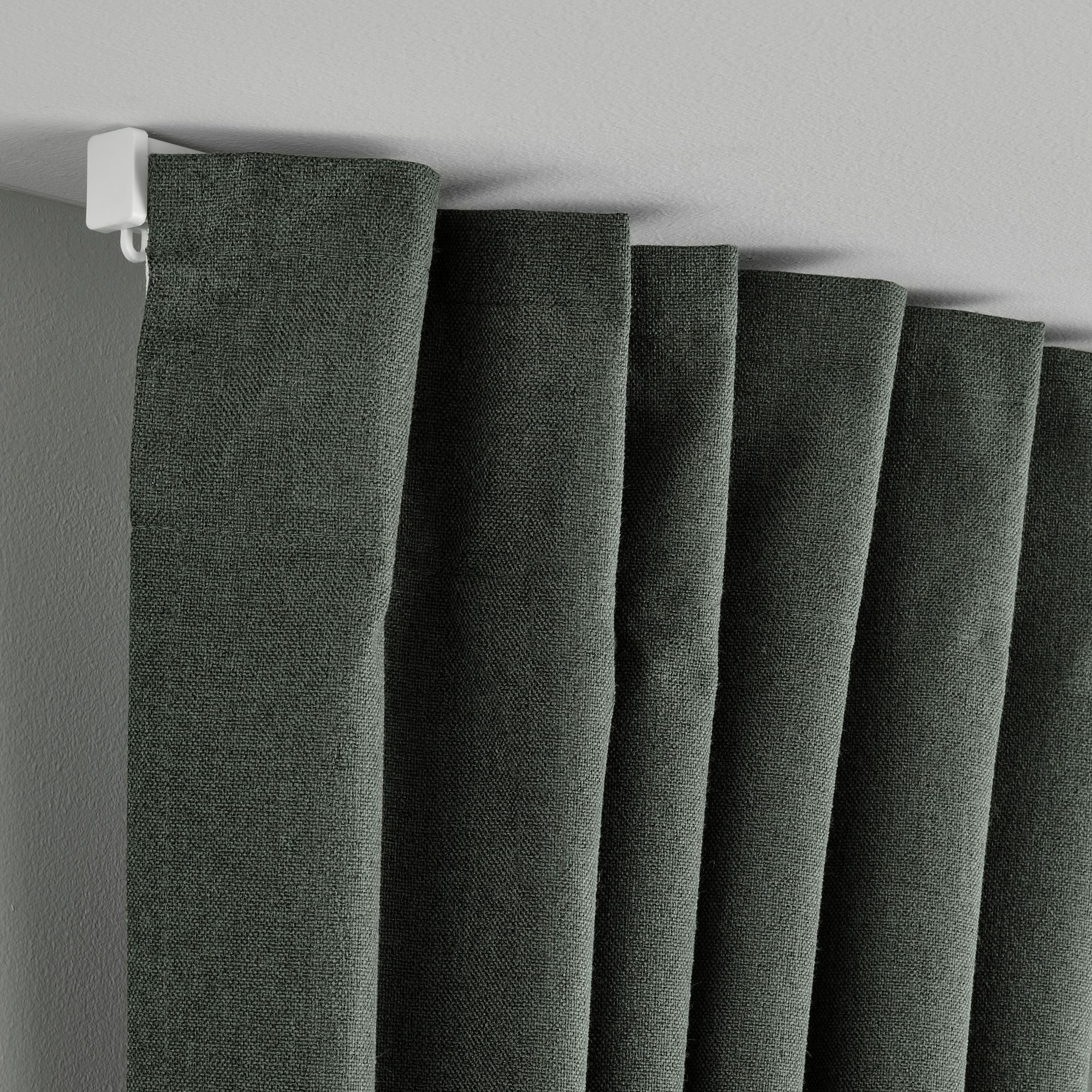 ROSENMANDEL dark green 135x300 cm blackout curtain, 1 pair - 70539068 ...