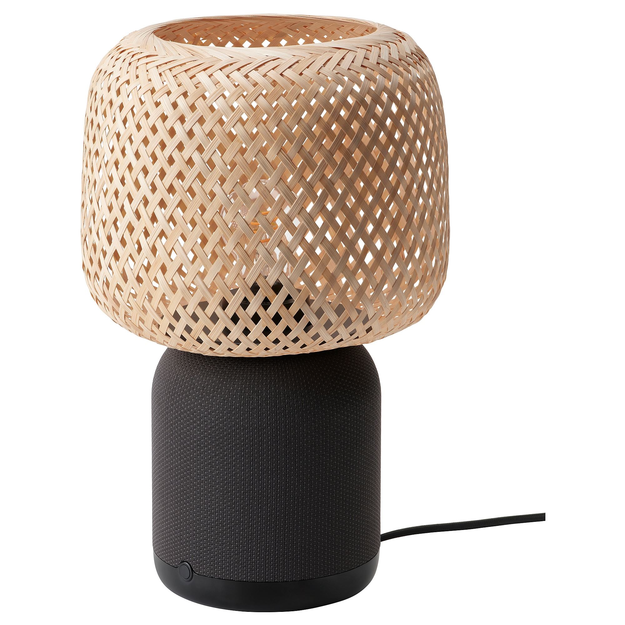SYMFONISK bamboo speaker lamp with Wi-Fi - 29530419 | IKEA
