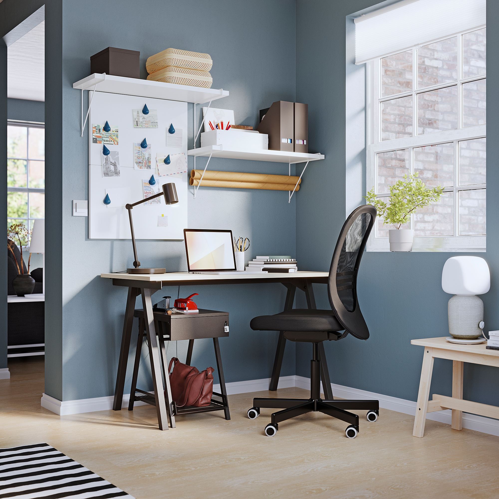 FLINTAN black office chair - 10489028 | IKEA