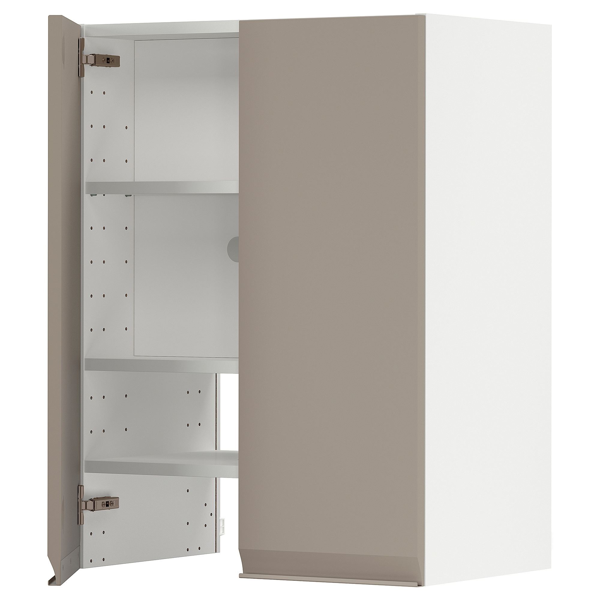 METOD UPPLÖV matte dark beige 60x80 cm extractor cabinet - 19504543 | IKEA