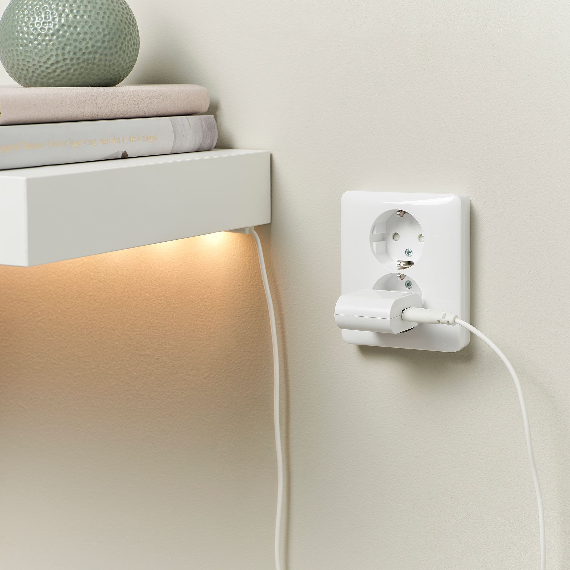 SMAHAGEL white USB charger - 70538728 | IKEA