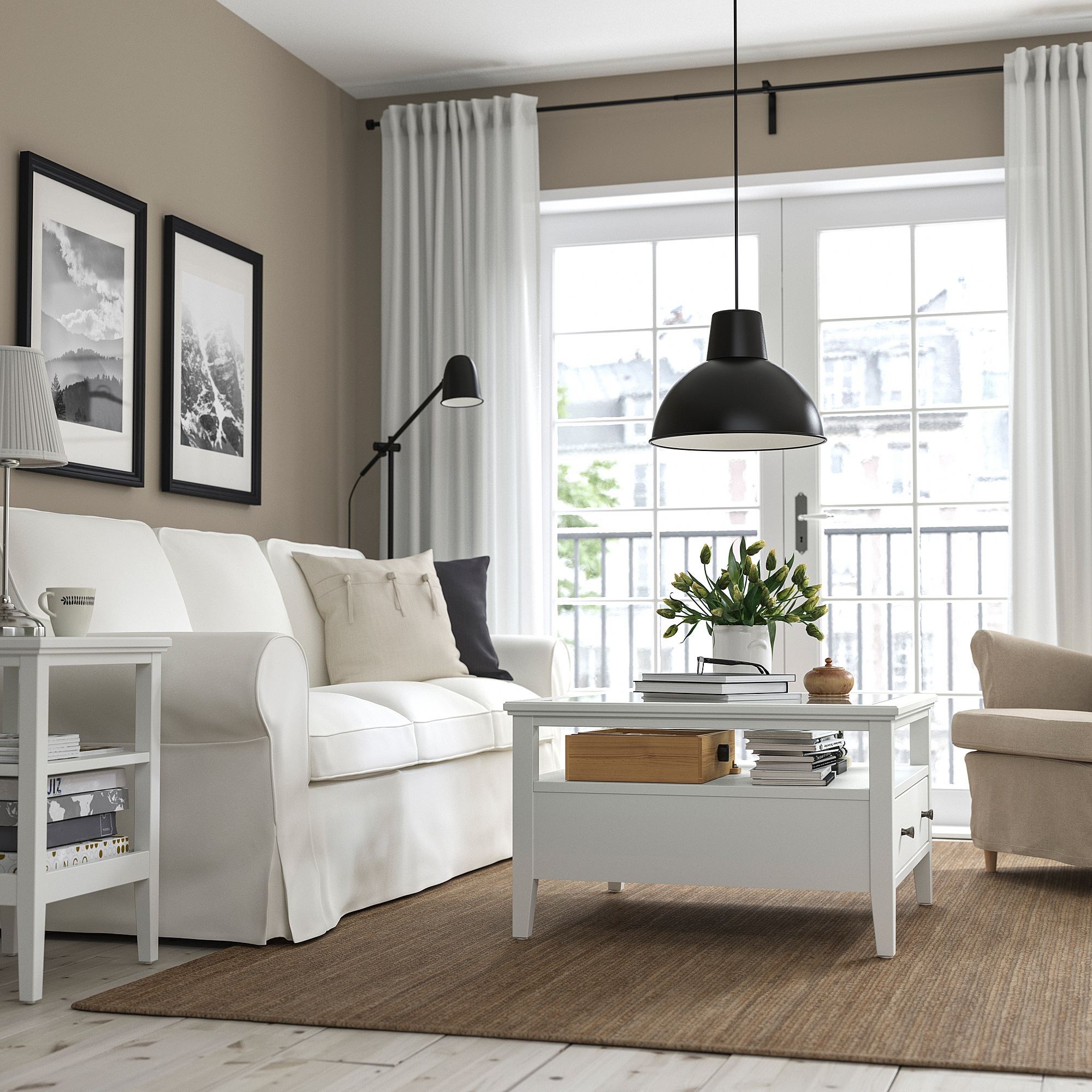 IDANAS white 80x80 cm coffee table - 40500005 | IKEA