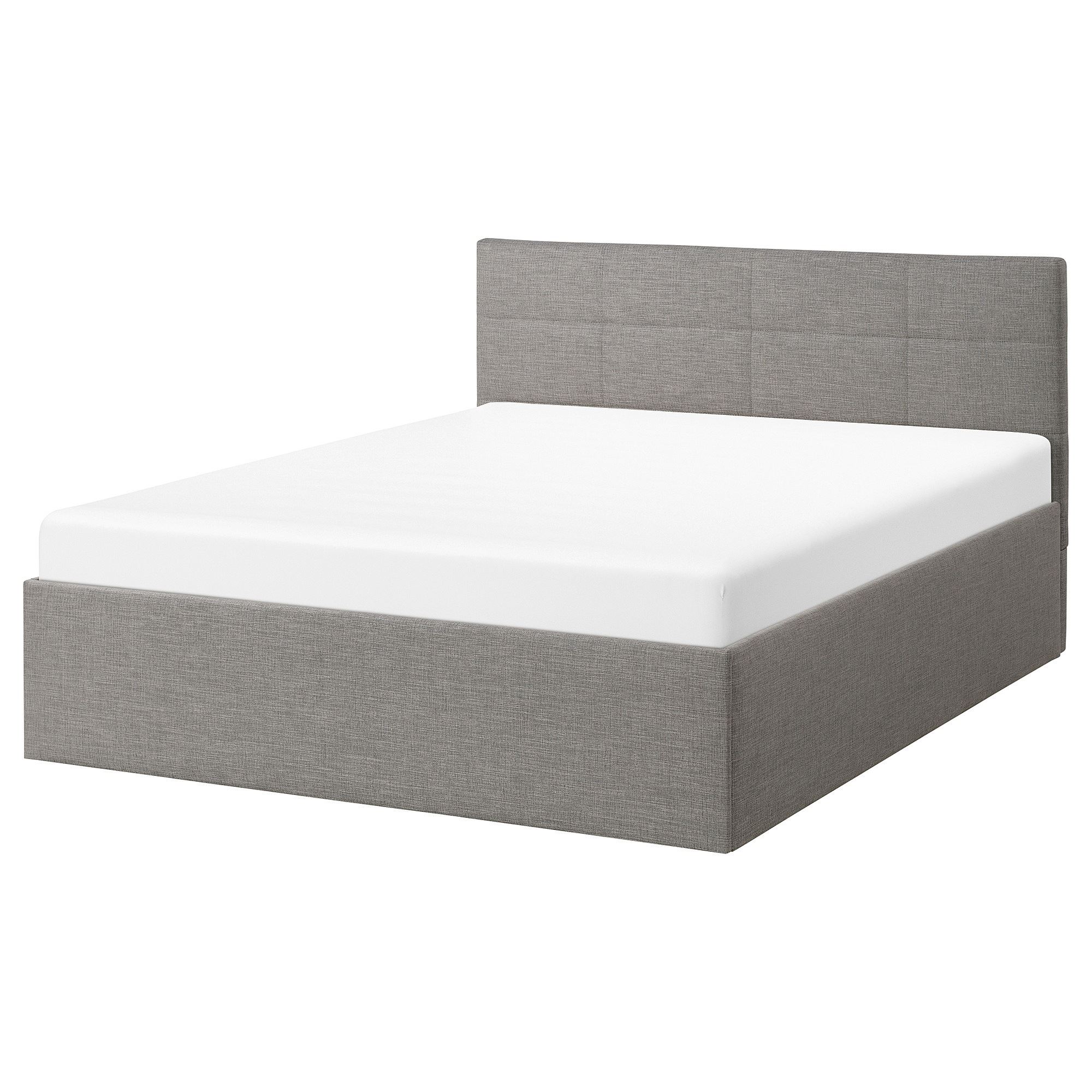 SKARVLO grey 140x200 cm double bed base - 70556086 | IKEA