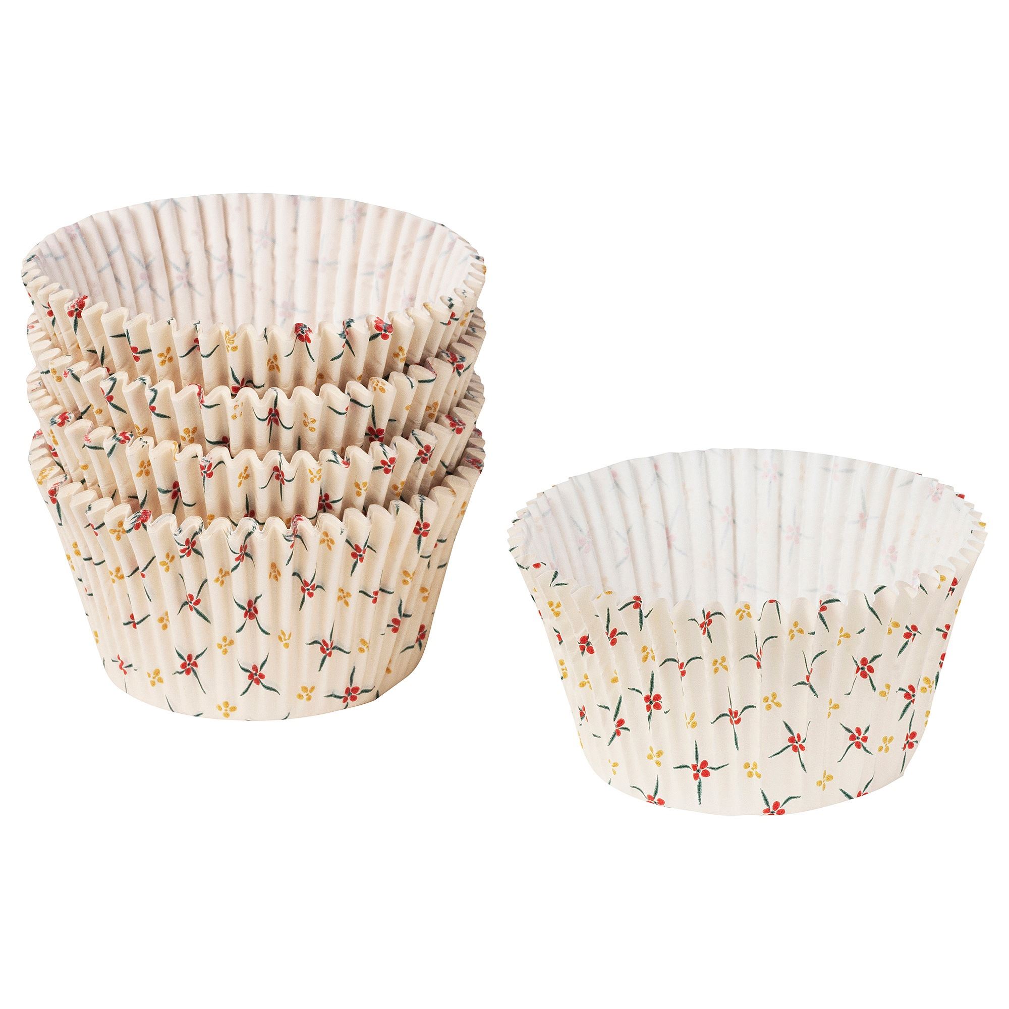 VINTERFINT floral patterned-beige muffin paper - 00556122 | IKEA