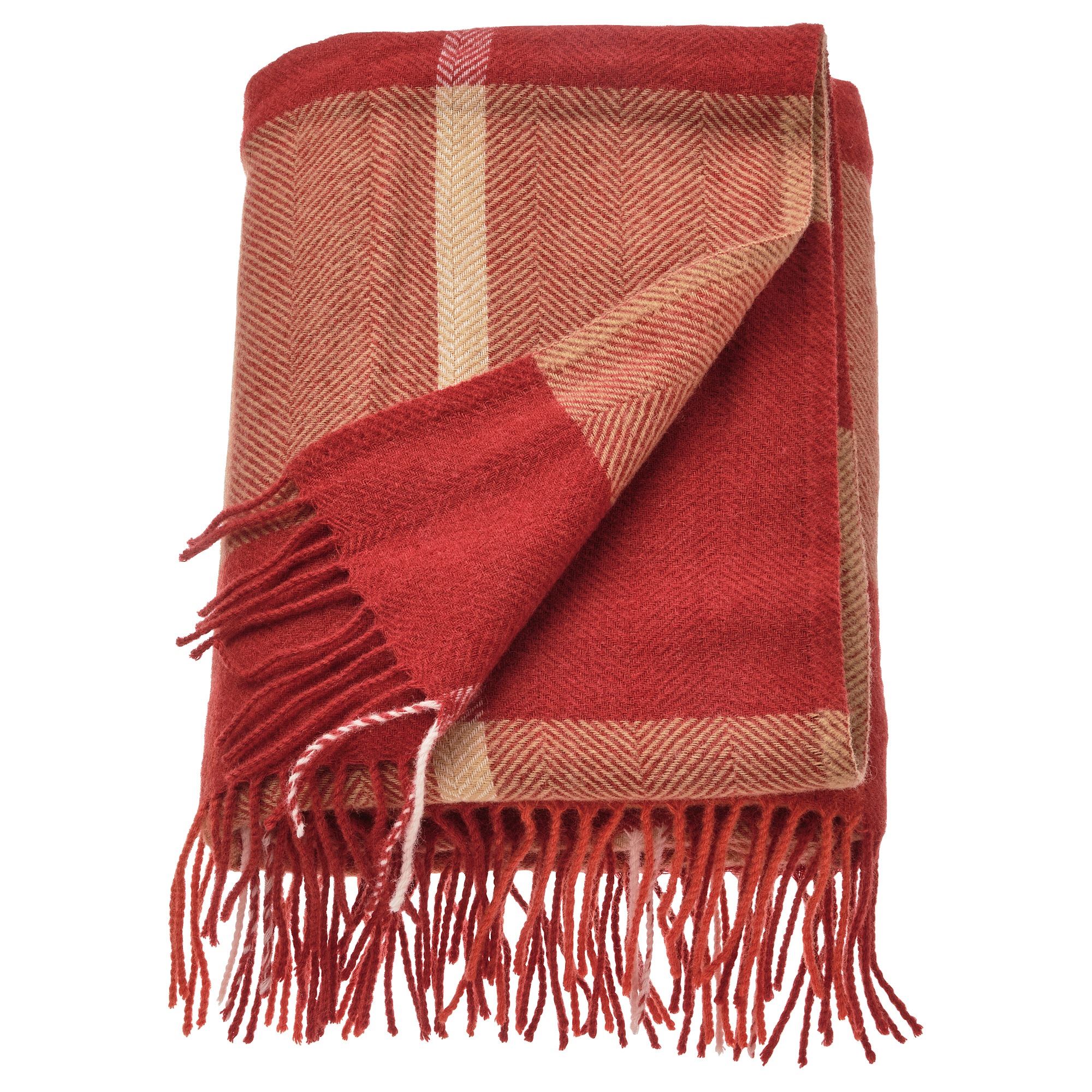 MYRULL kırmızı 130x170 cm örtü - 00563486 | IKEA