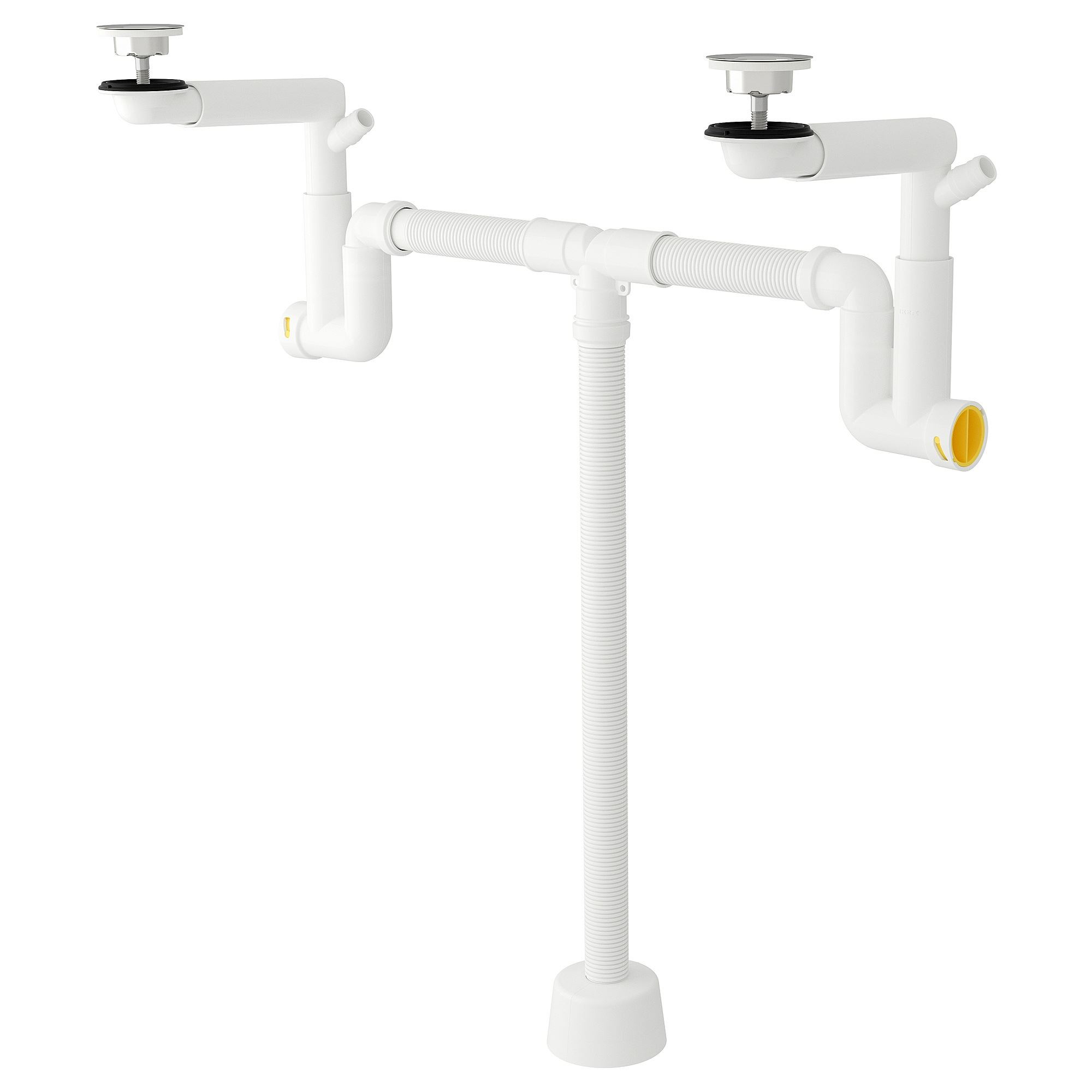 RANNILEN white water trap/strainer 2 bowl - 10562434 | IKEA