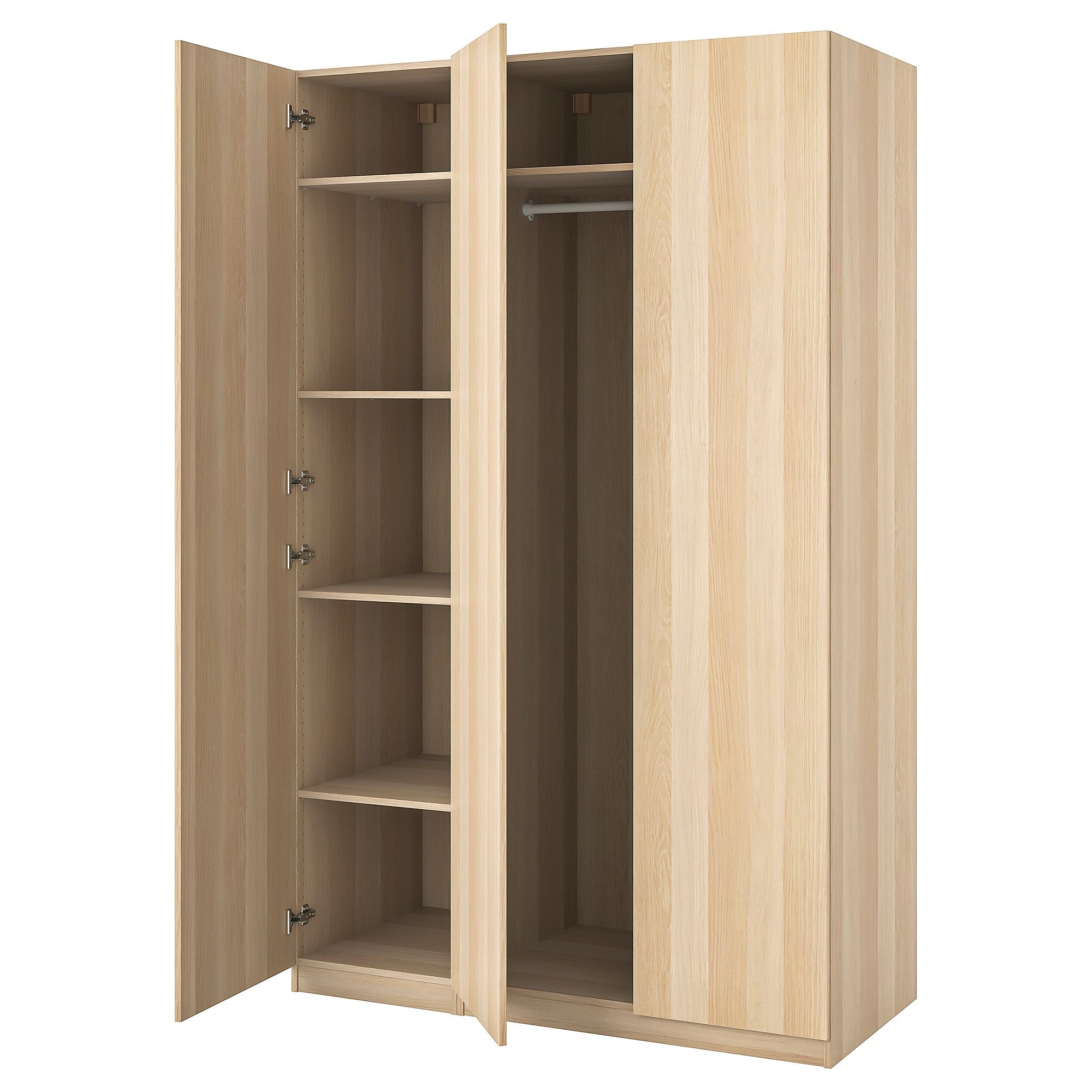 PAX/FORSAND ağartılmış meşe görünümlü 150x60x236 cm PAX gardırop ...