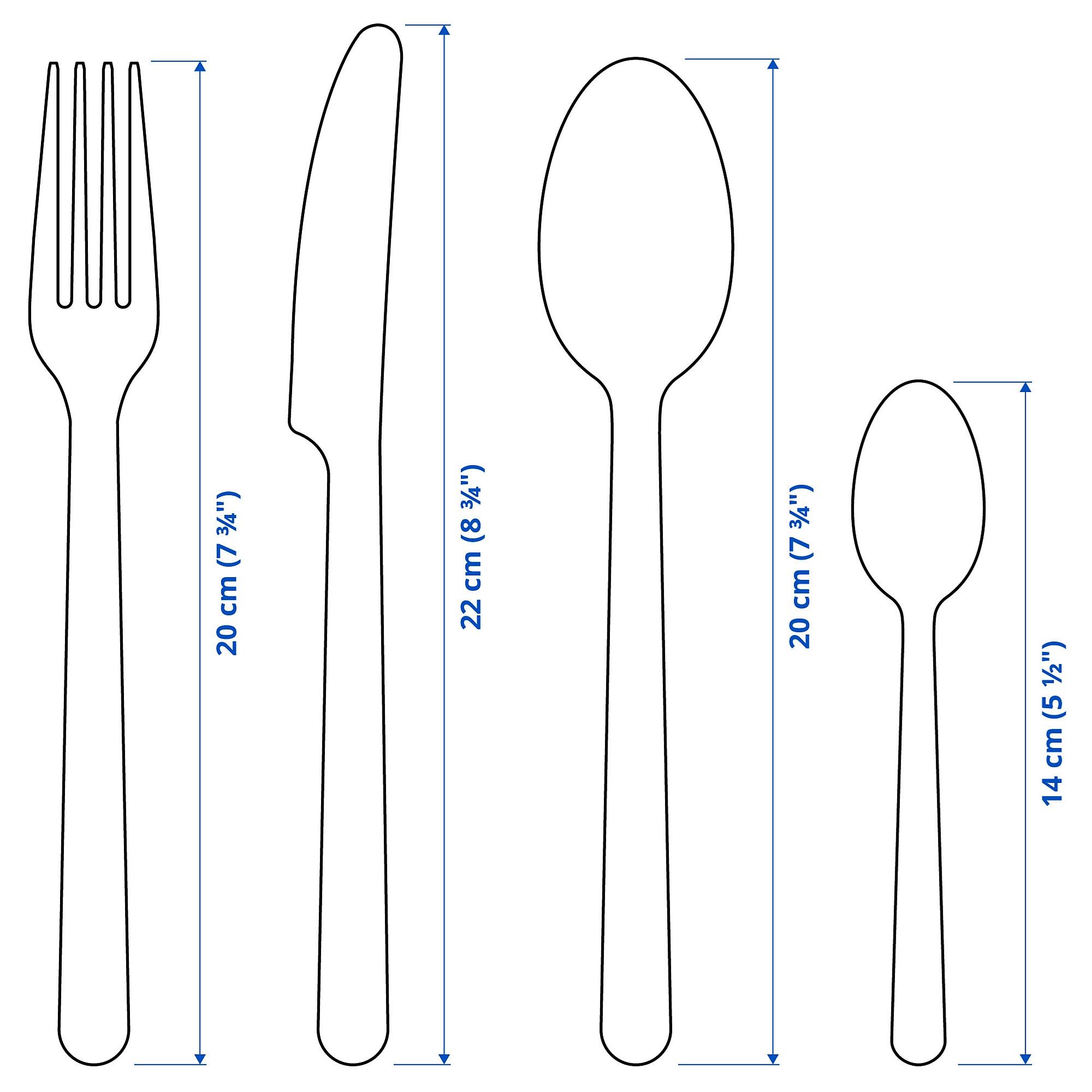 IKEA 365+ stainless steel cutlery for 6 people - 10399754 | IKEA