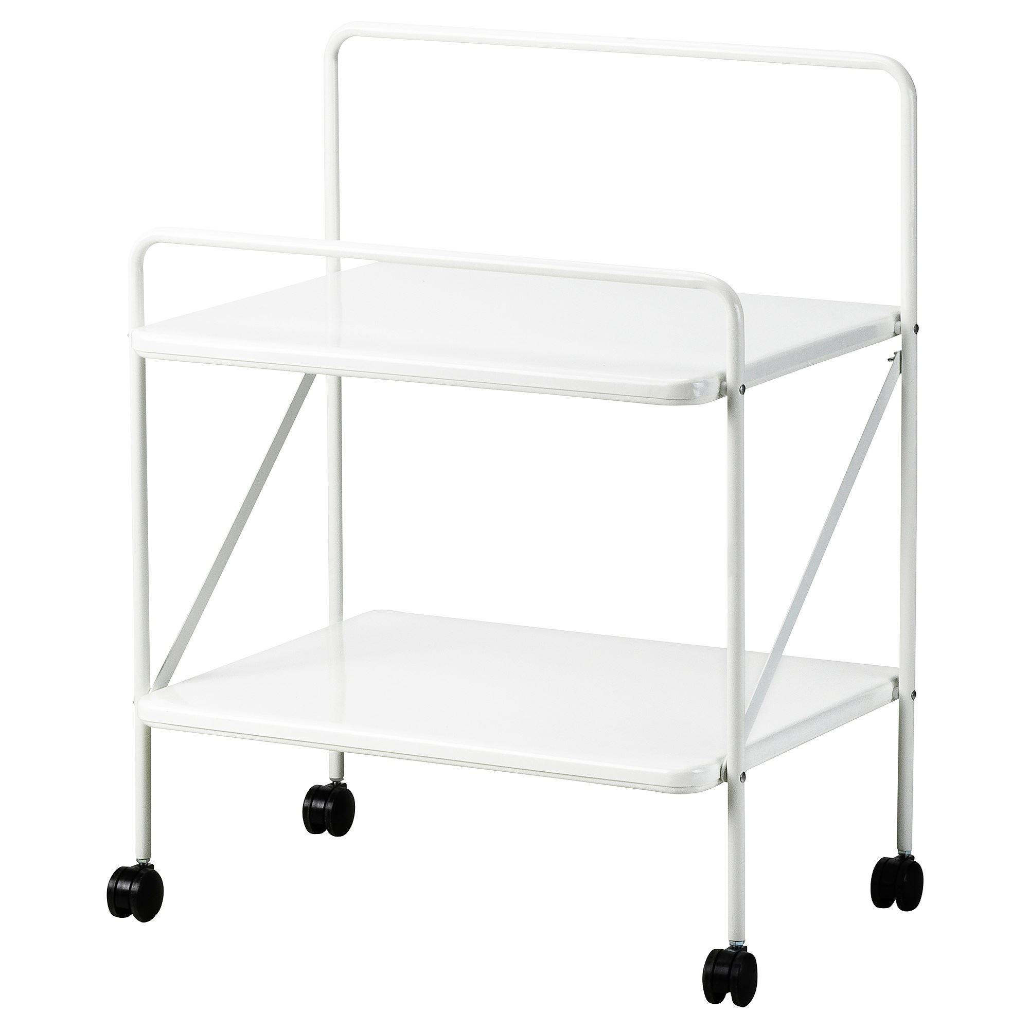 JARLASA white 65x45 cm coffee table on castors - 00554383 | IKEA