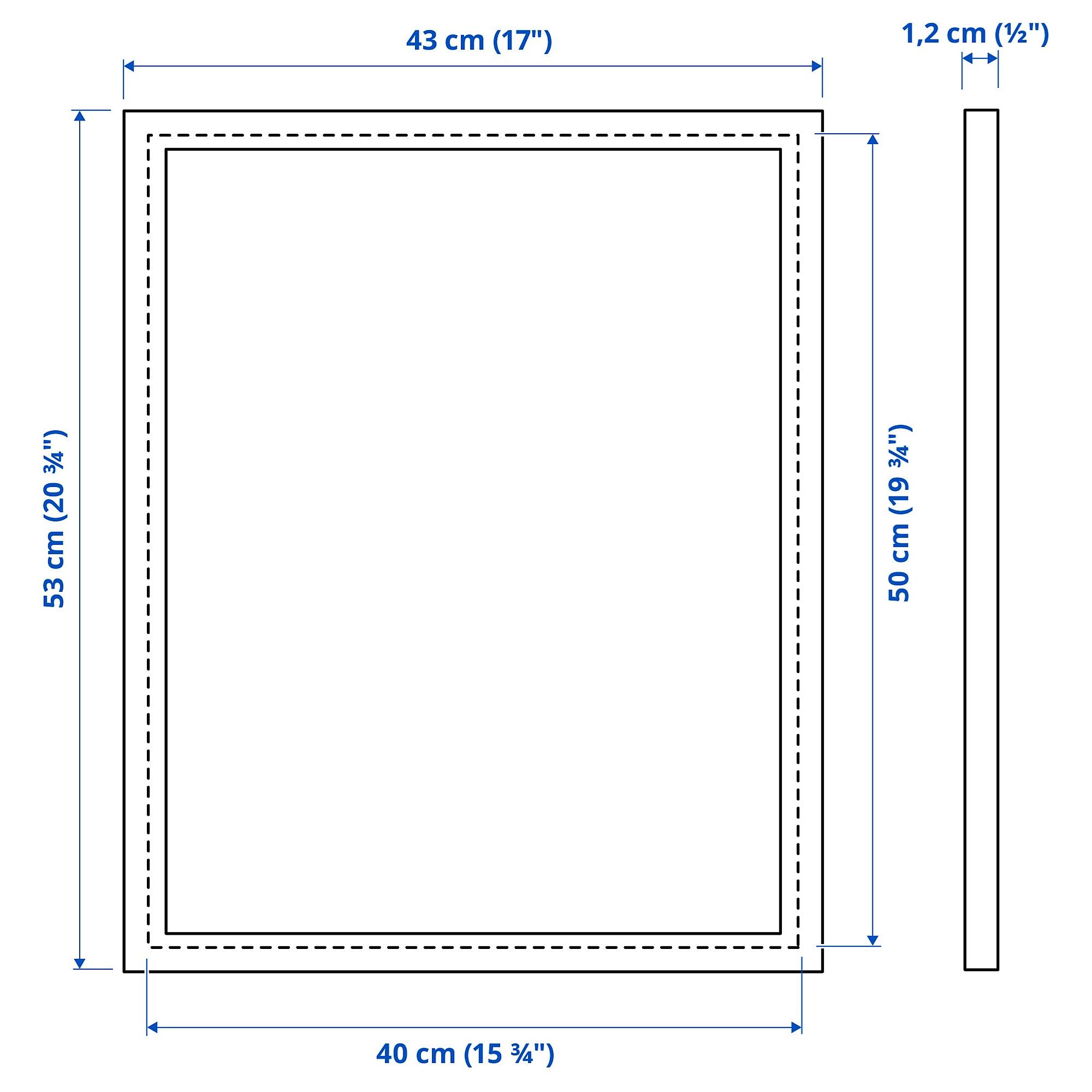 FISKBO black 40x50 cm black frame - 50295655 | IKEA