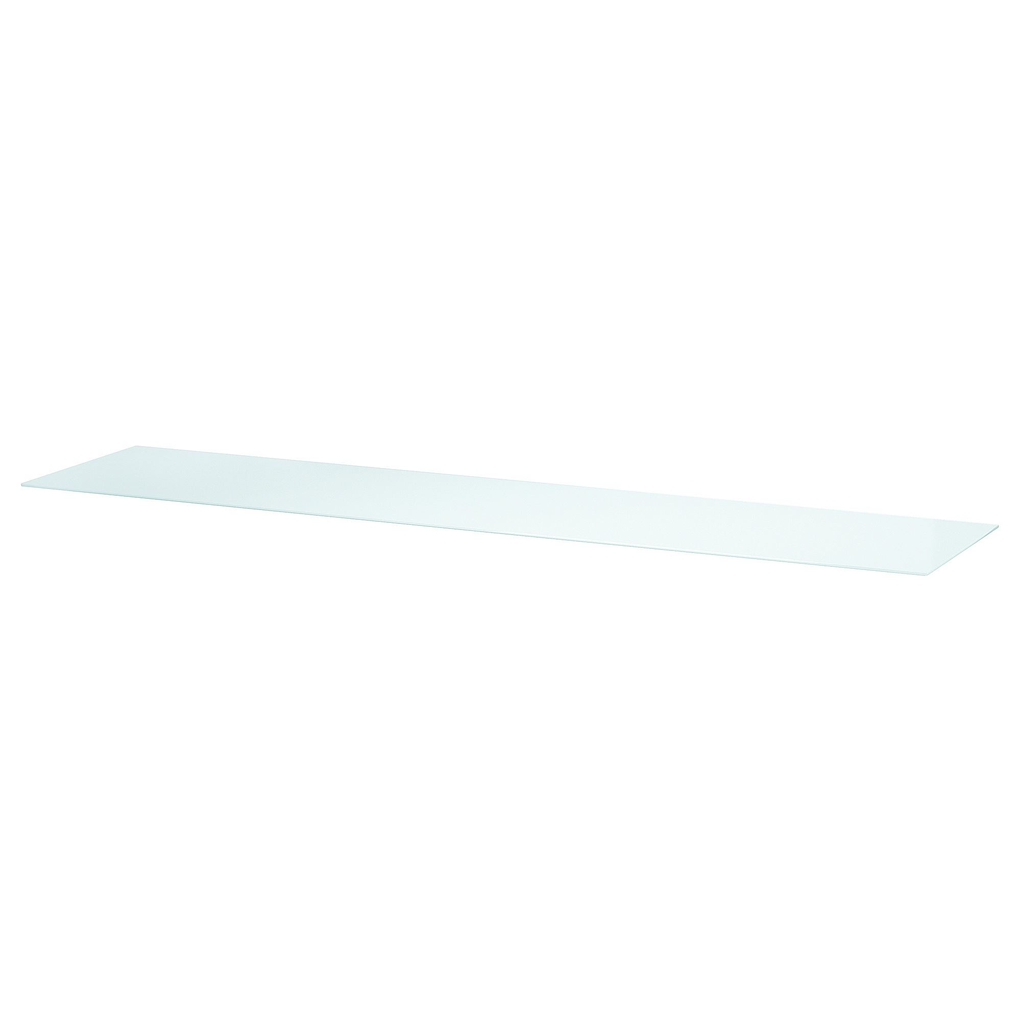 BESTA glass white 180x40 cm top panel - 40540756 | IKEA