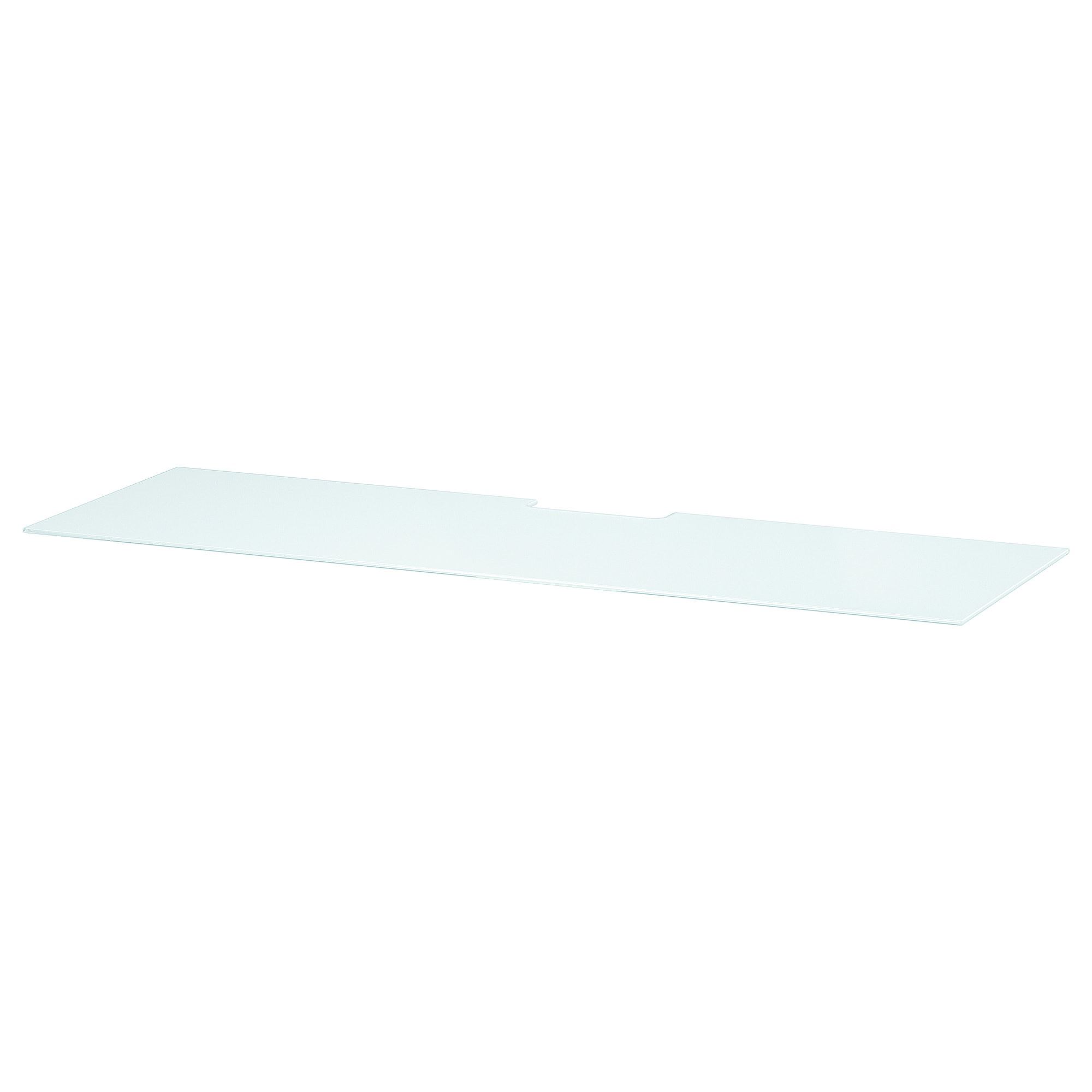 BESTA glass white 120x40 cm top panel - 10540772 | IKEA