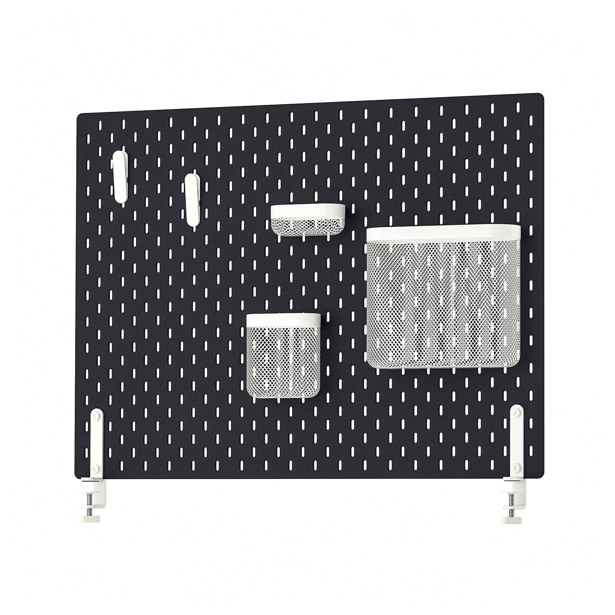 SKADIS black 76x56 cm pegboard - 29515980 | IKEA