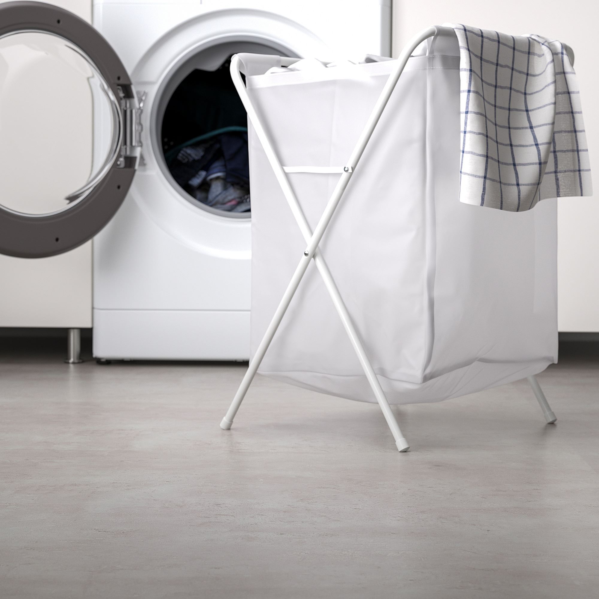 JALL white 50 l laundry bag - 30553607 | IKEA