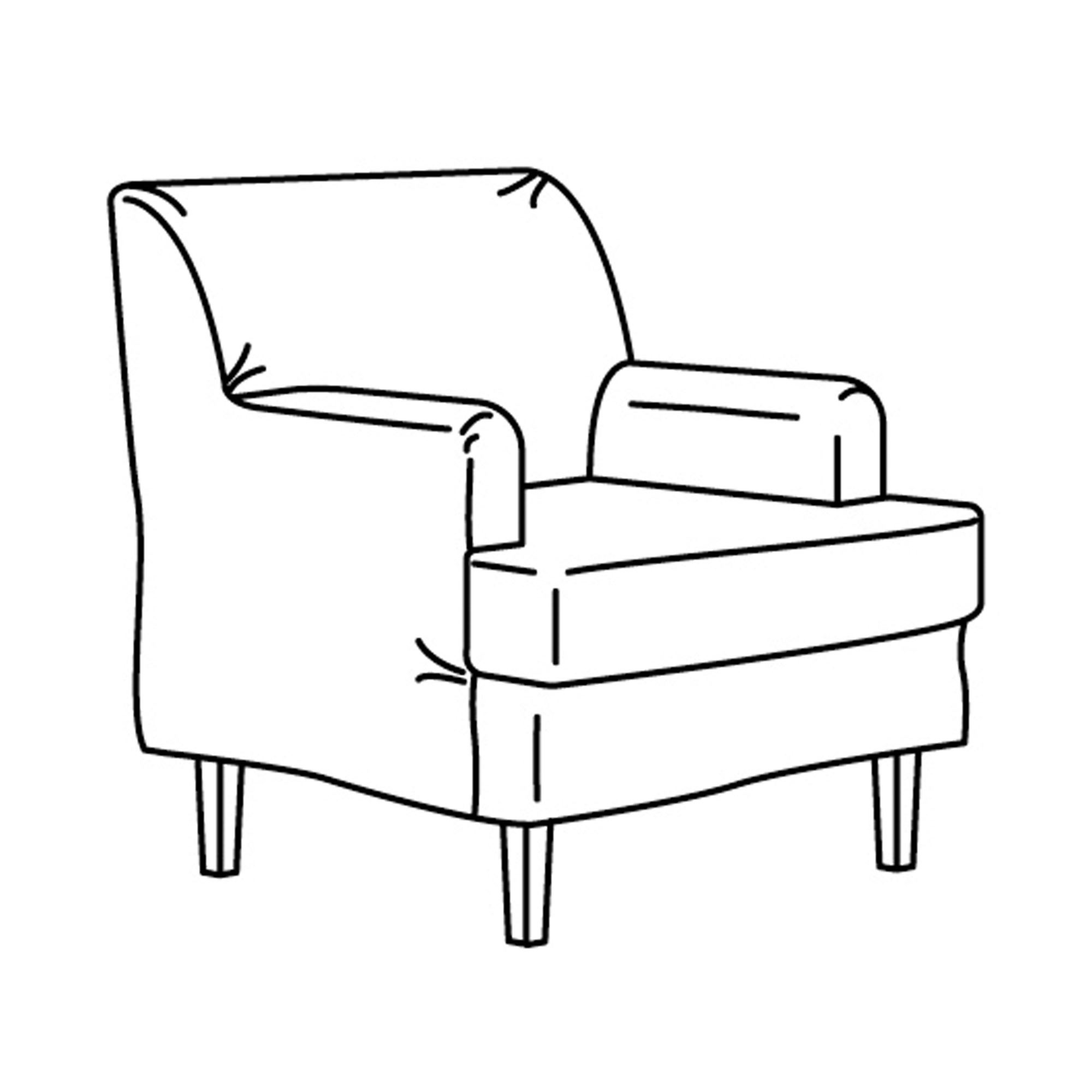ROCKSJÖN colourless armchair frame - 50546791 | IKEA