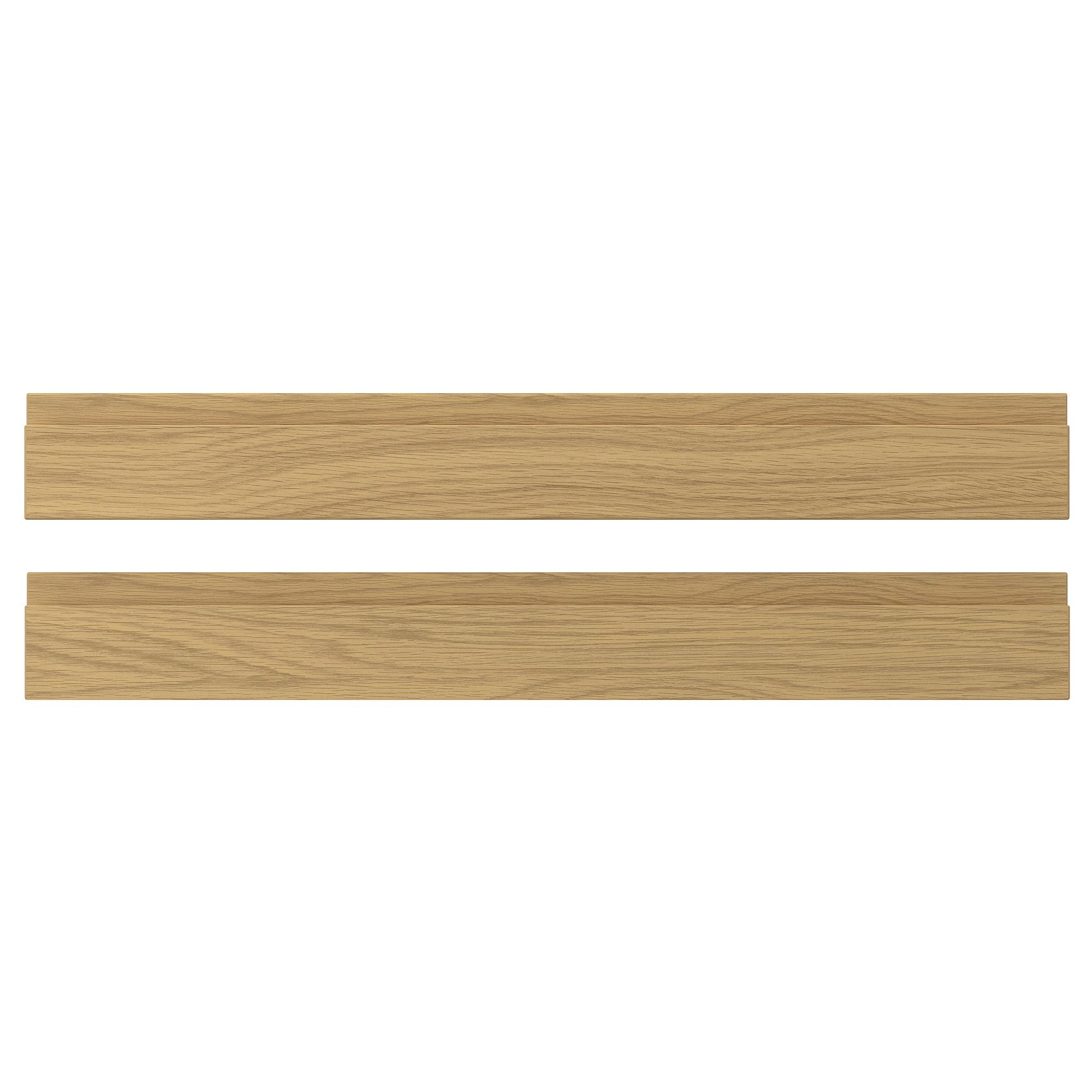 VOXTORP oak effect 80x10 cm drawer front - 50559161 | IKEA