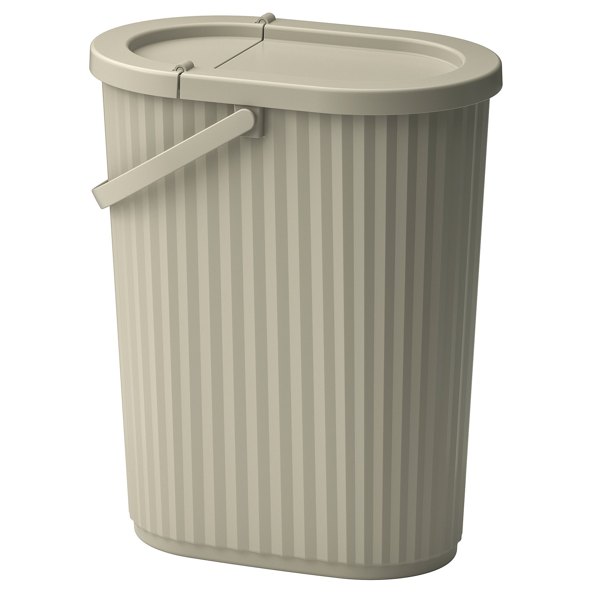 DAMMANG grey/beige 26 l waste bin - 60559976 | IKEA