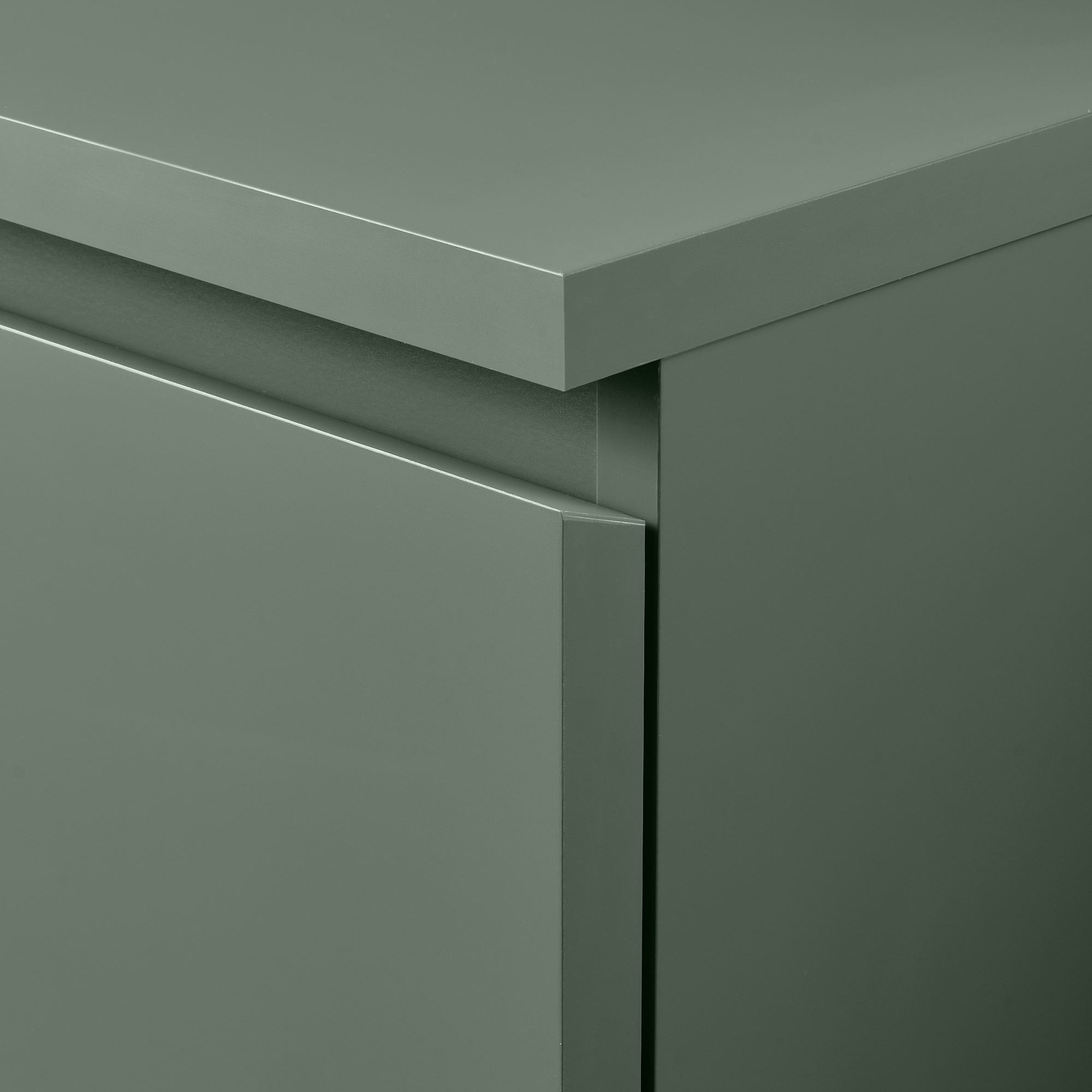 MALM grey-green 40x55 cm bedside table - 10569077 | IKEA