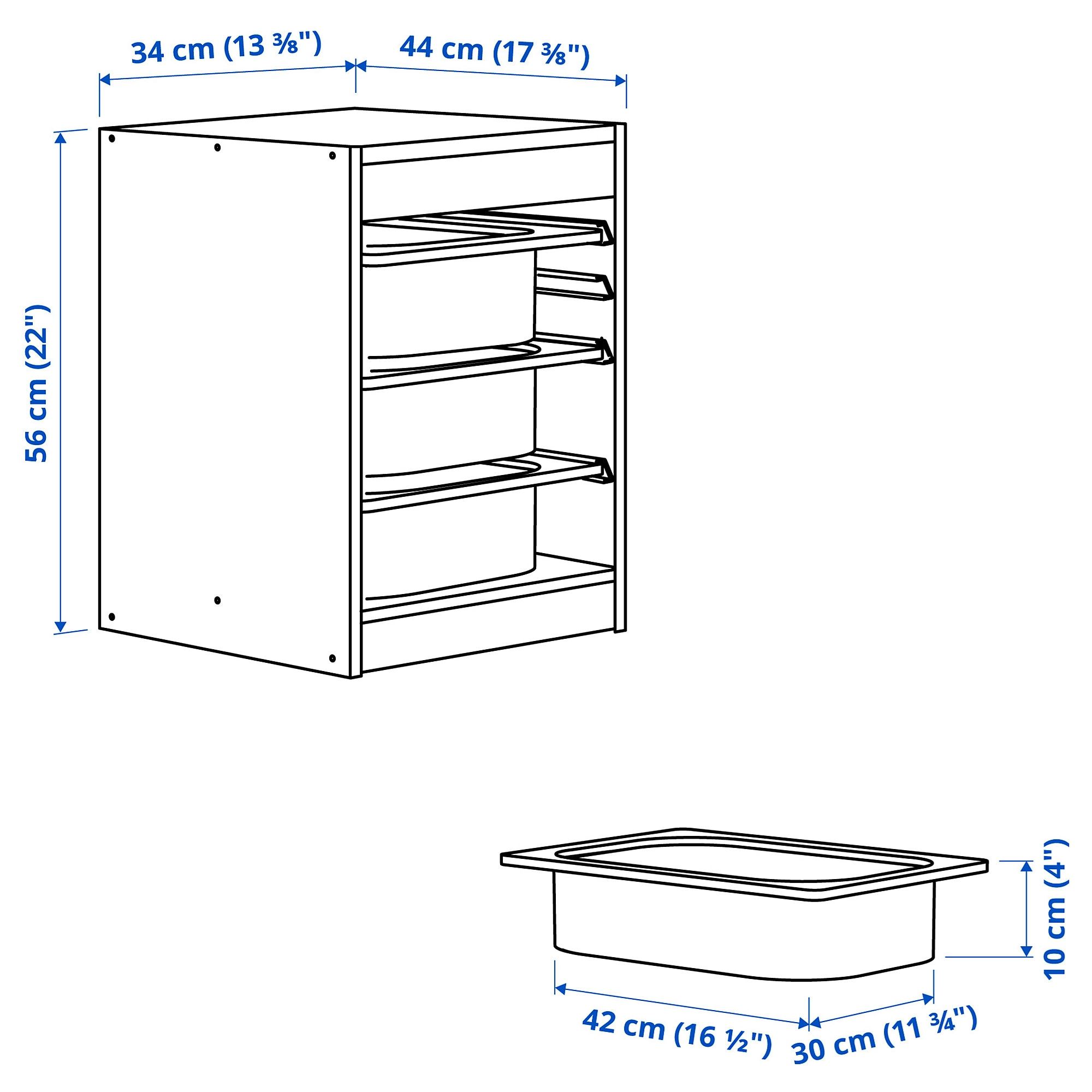 TROFAST white 34x44x56 cm storage-unit - 29573220 | IKEA