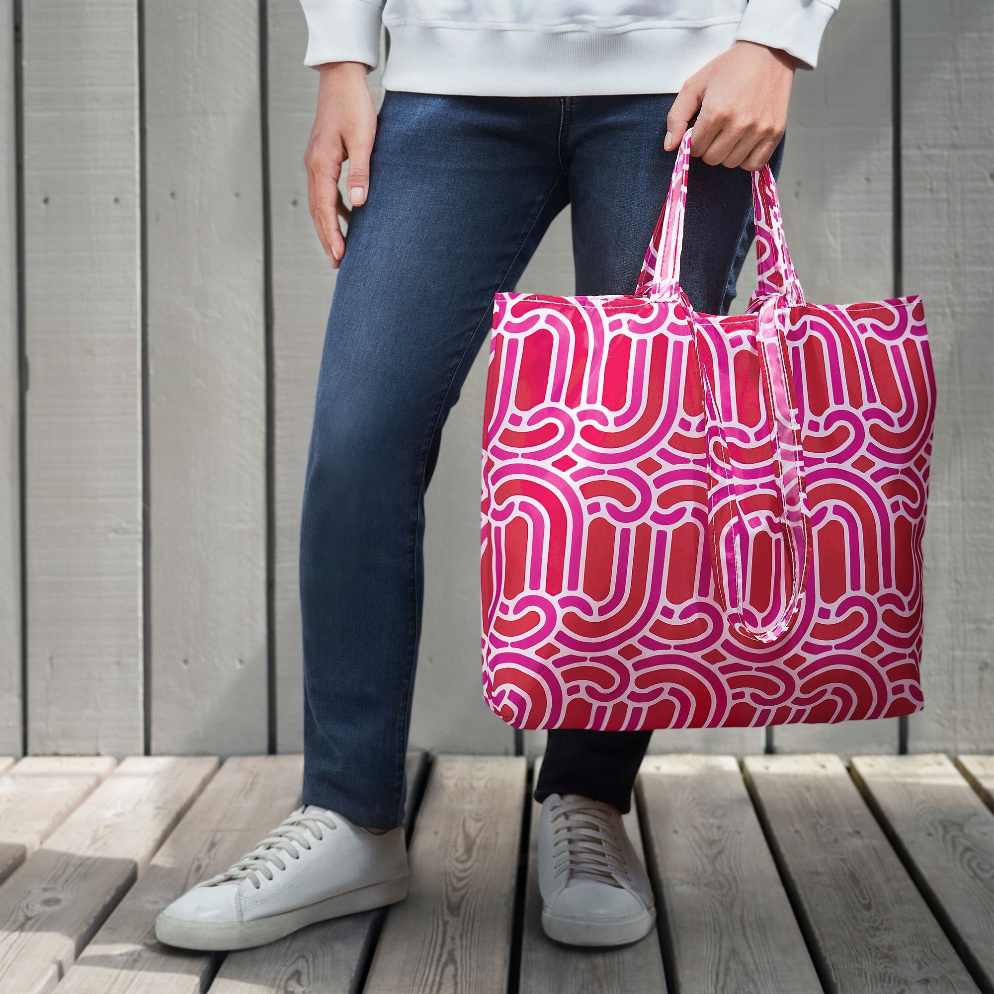 SÖTRÖNN pembe-kırmızı 45x36 cm çanta - 60570361 | IKEA