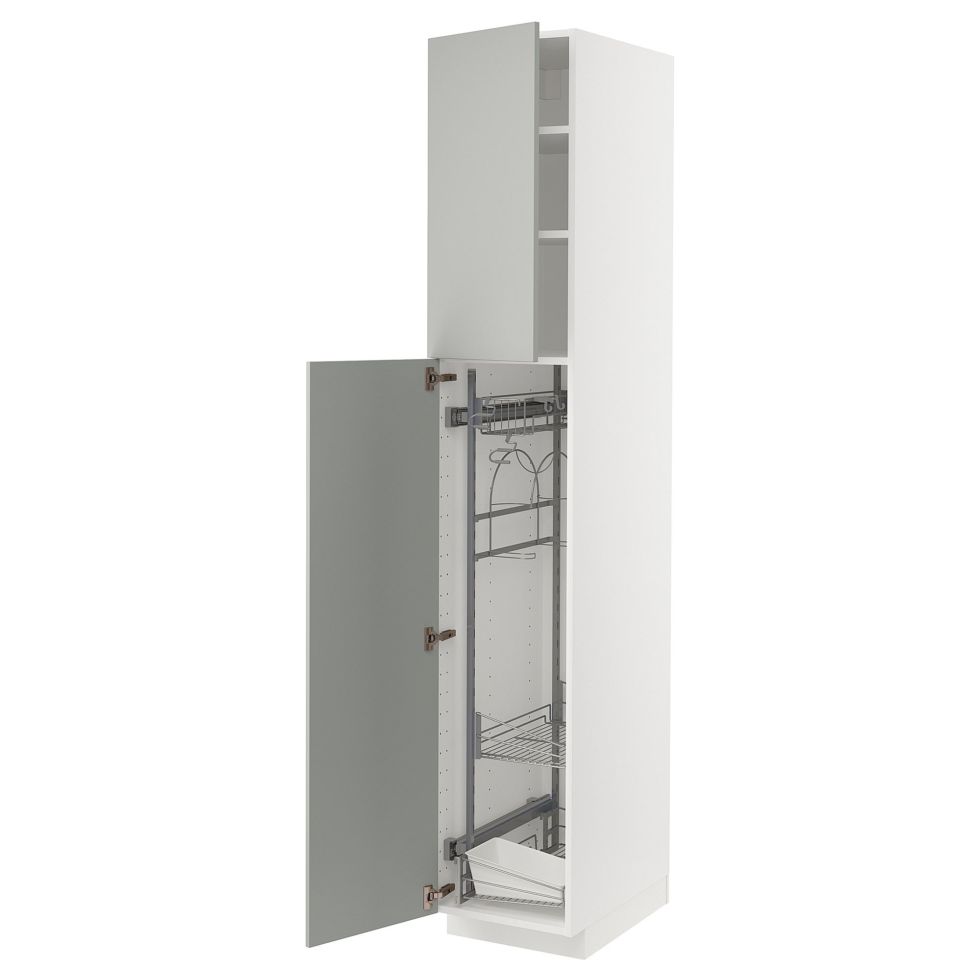 METOD HAVSTORP açık gri-gri 40x60x220 cm temizlik dolabı - 29538415 | IKEA