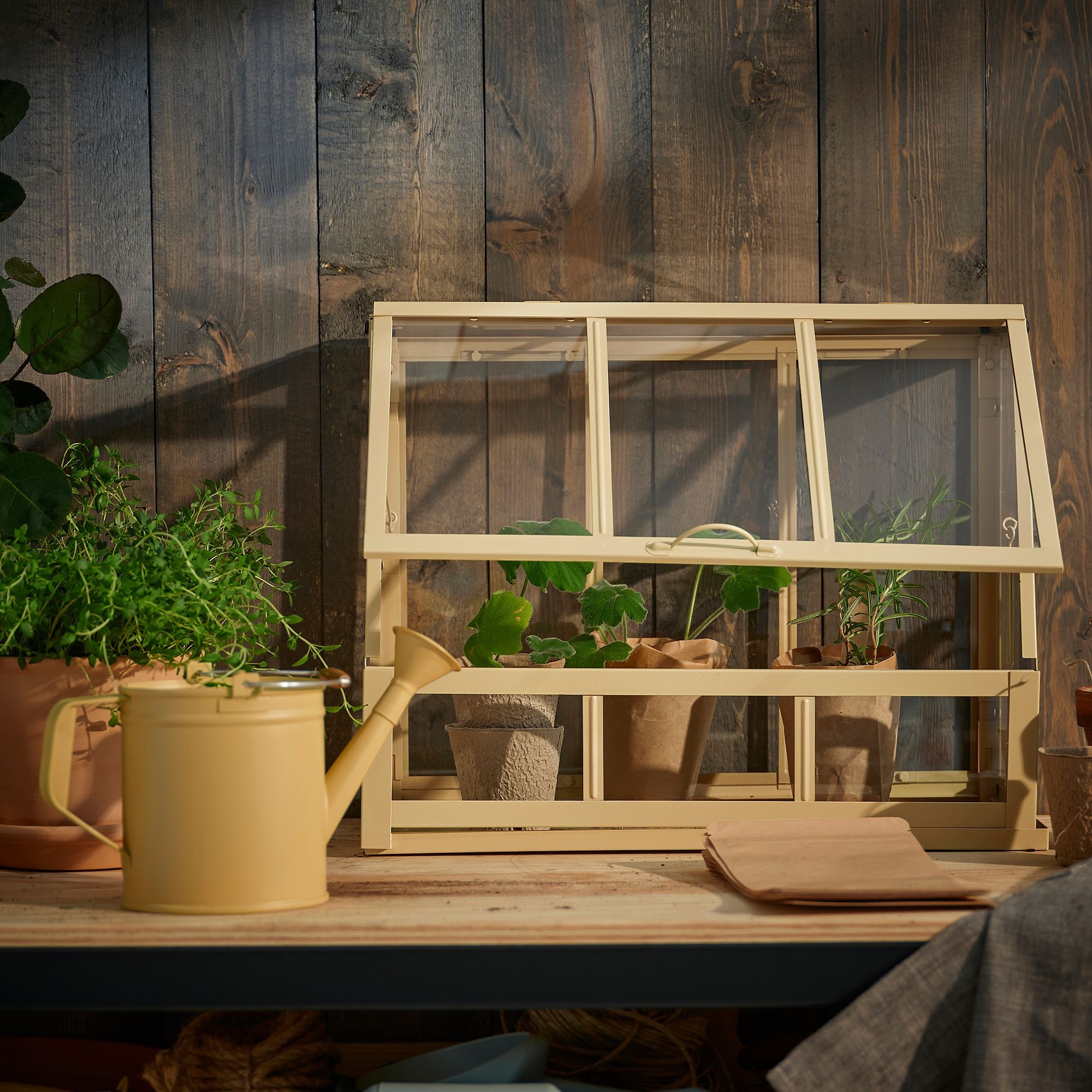 AKERBAR yellow 45x22x35 cm decoration greenhouse - 10560784 | IKEA