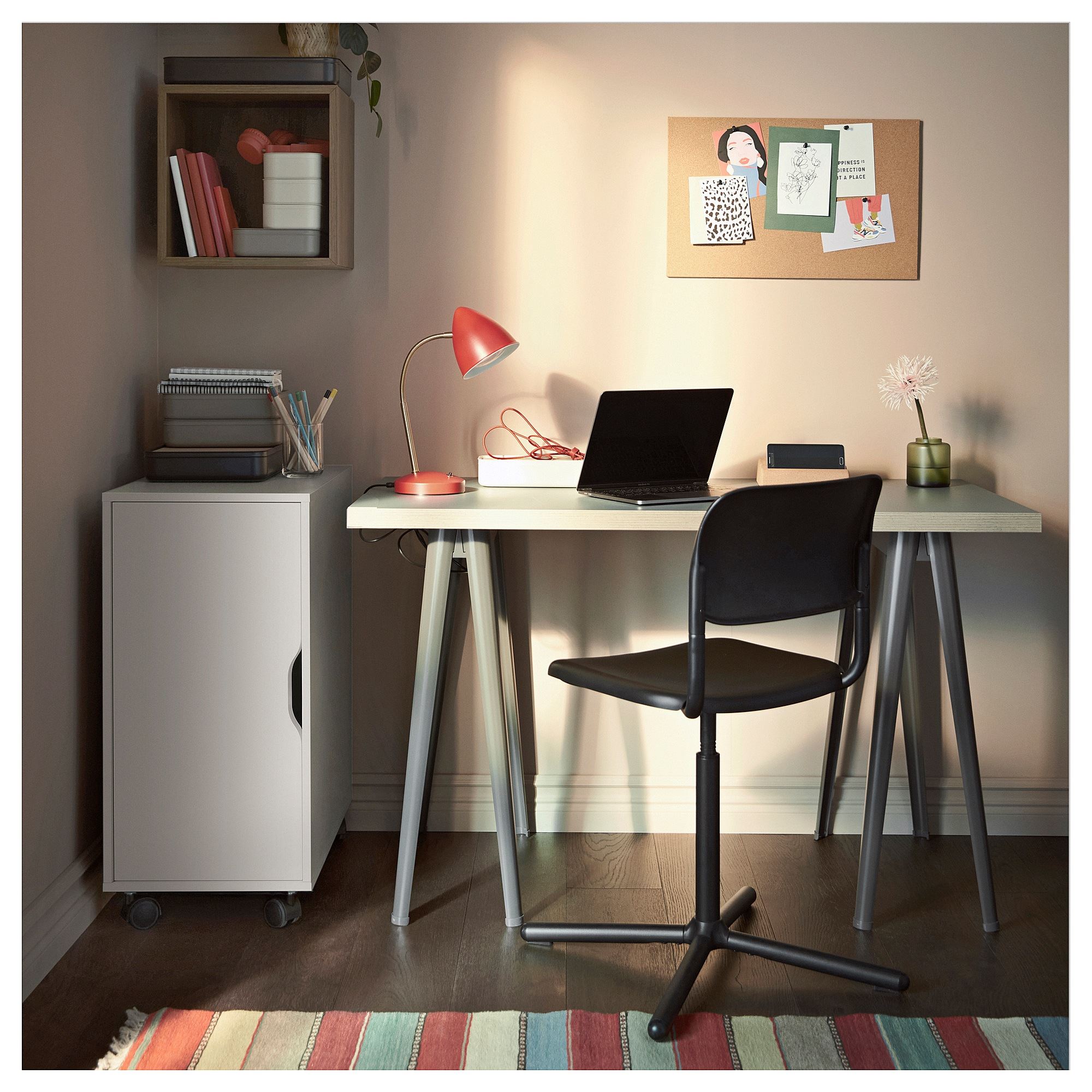 ALEX beyaz-siyah 36x76 cm keson - 29541941 | IKEA