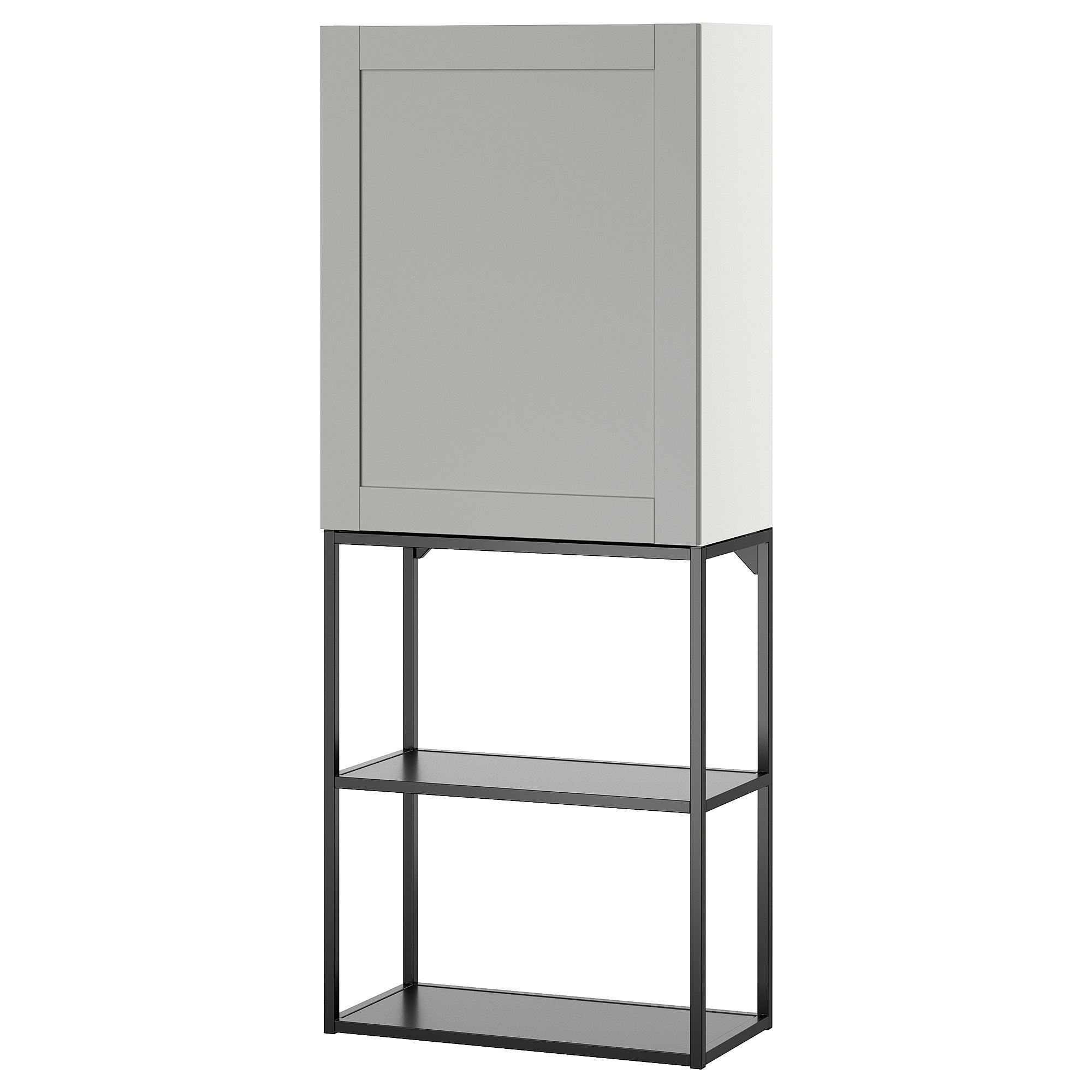 ENHET gray-anthracite 60x32x150 cm shelving unit - 99547954 | IKEA