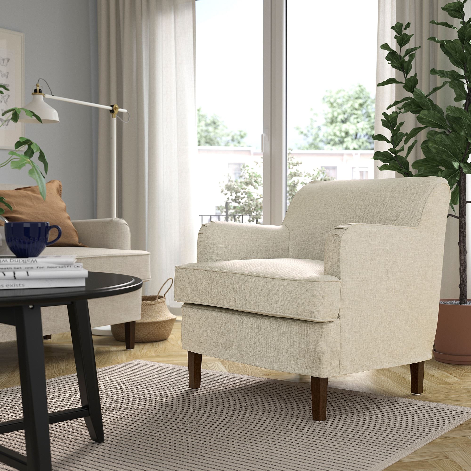 ROCKSJÖN kilanda light beige armchair - 29508852 | IKEA