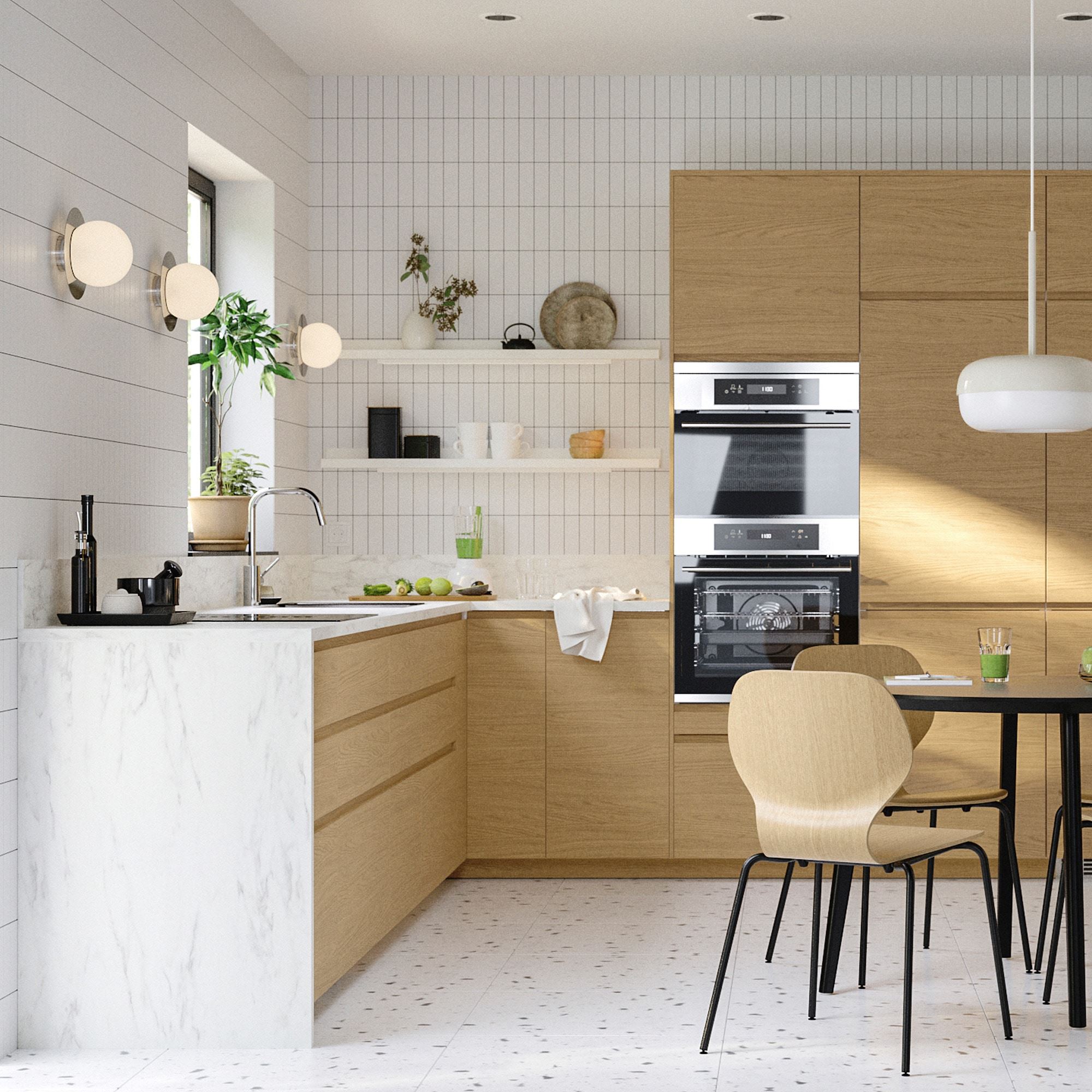 VOXTORP oak effect 60x80 cm door - 60559151 | IKEA