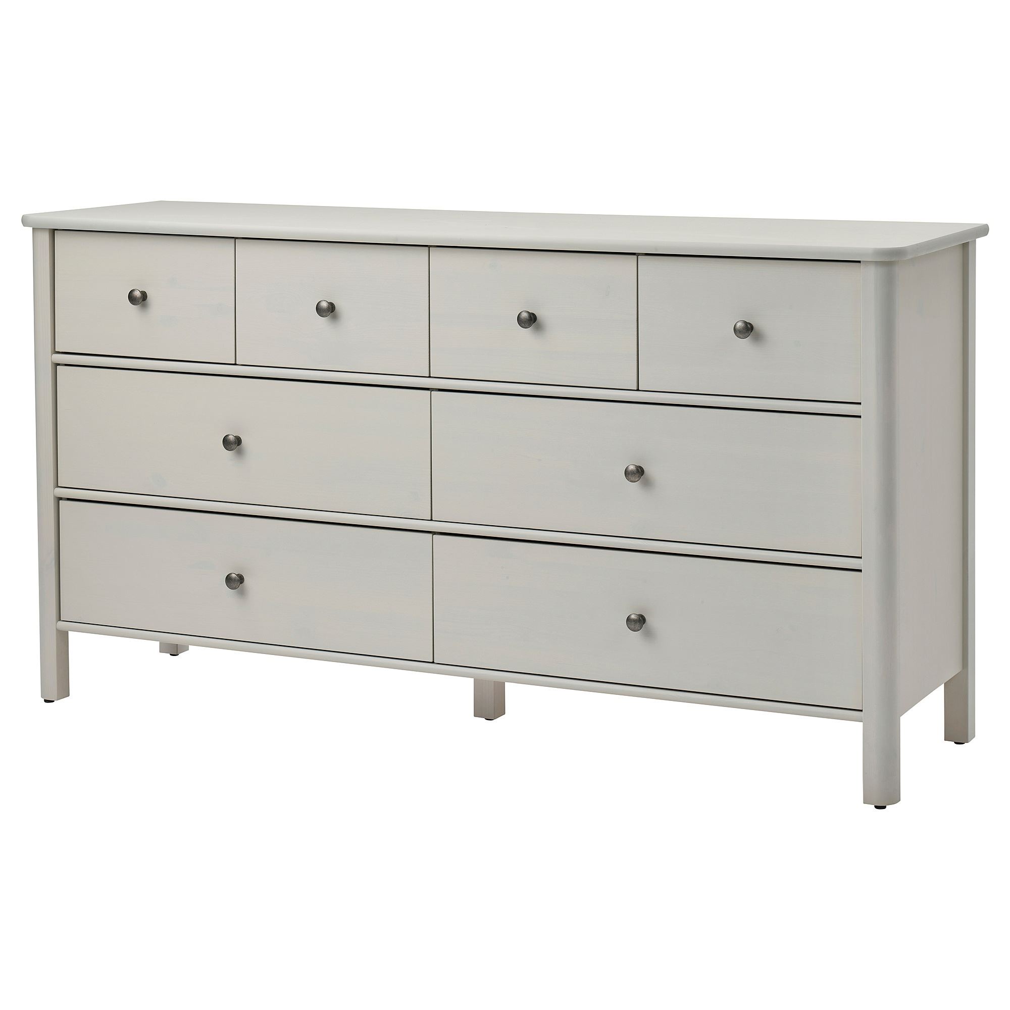 STOREMOLLA light grey/beige 171x50x91 cm chest of 8 drawers - 50571771 ...