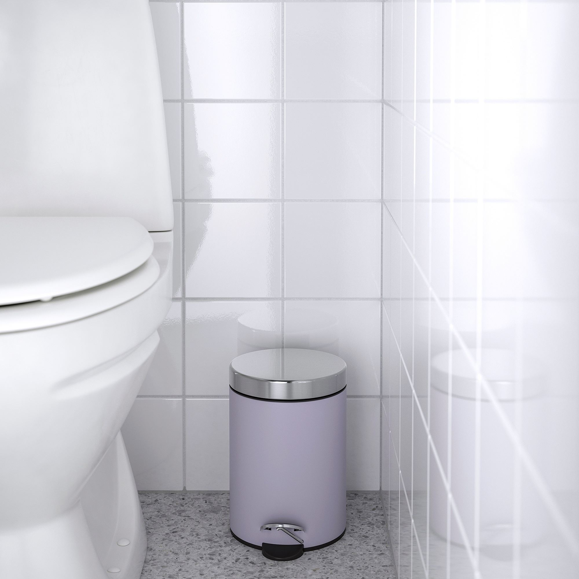 EKOLN lilac 3 l waste bin - 30562225 | IKEA