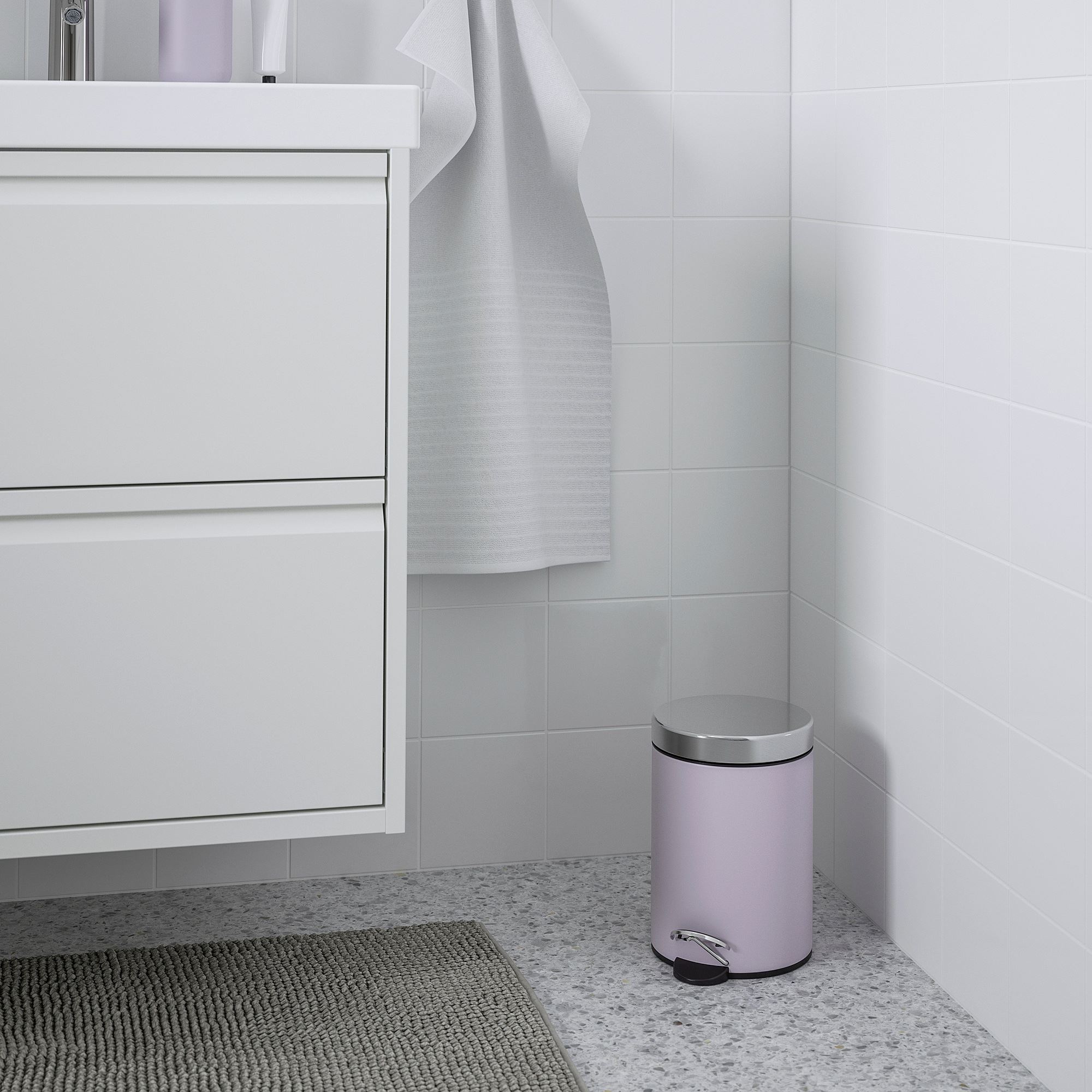 EKOLN lilac 3 l waste bin - 30562225 | IKEA