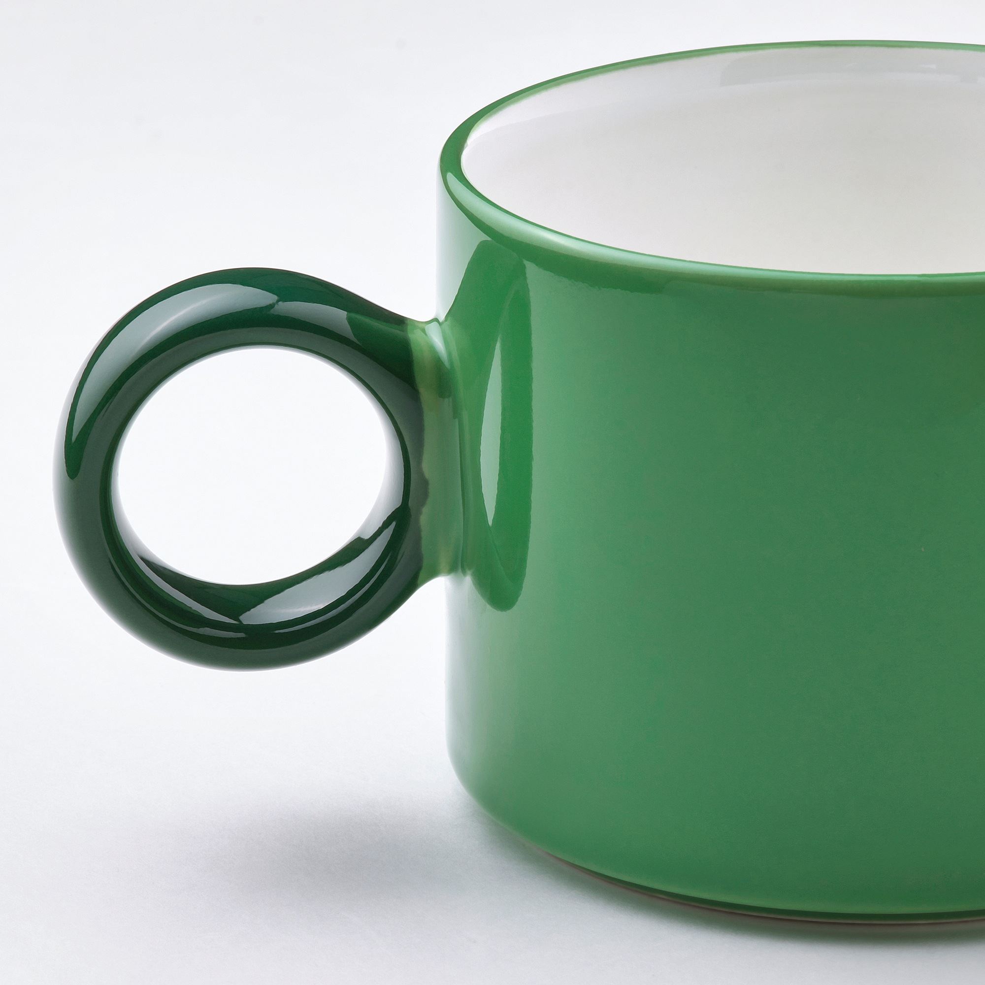 PIGGAL white/green 30 cl cup set - 50561828 | IKEA