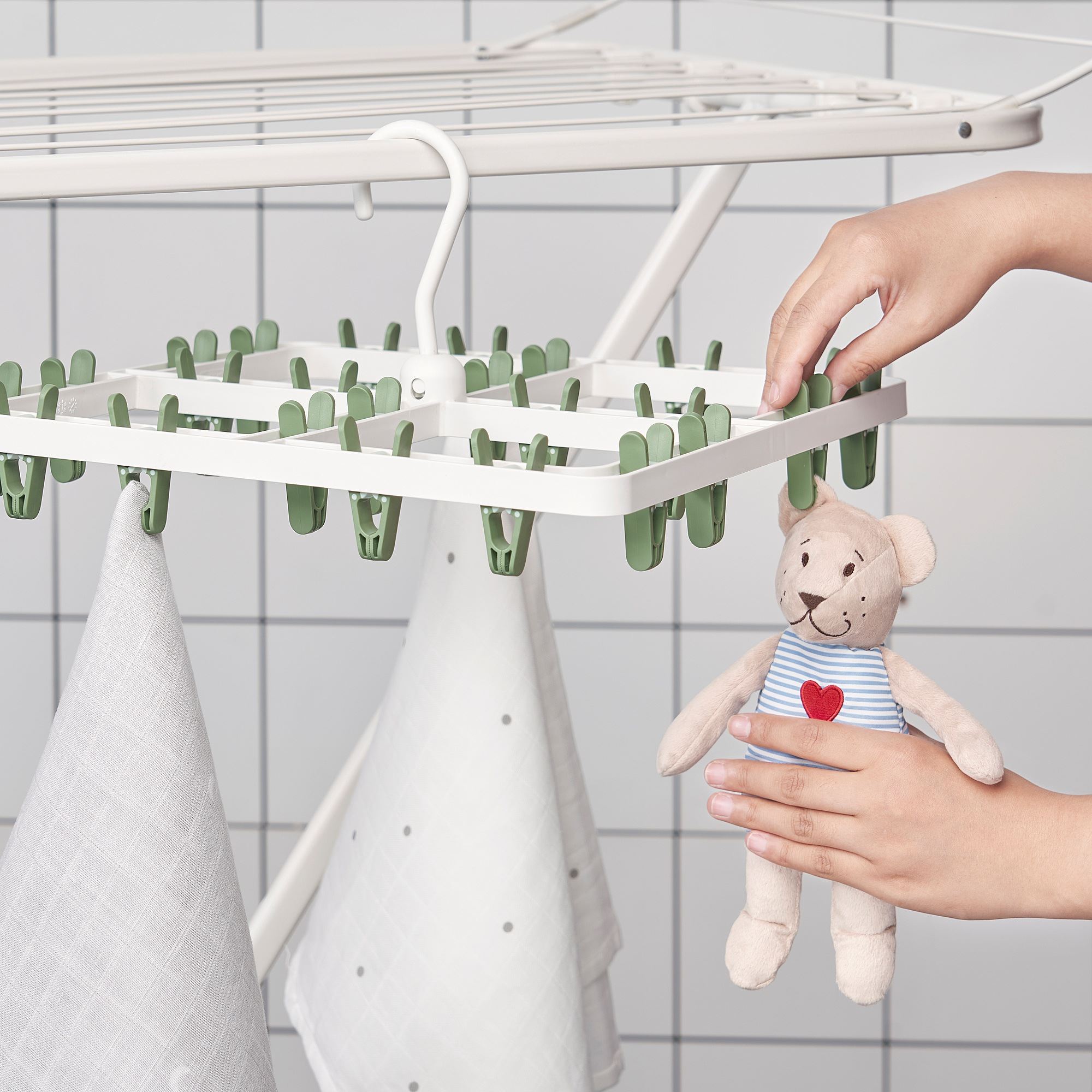 SLIBB green laundry drying rack - 70567725 | IKEA