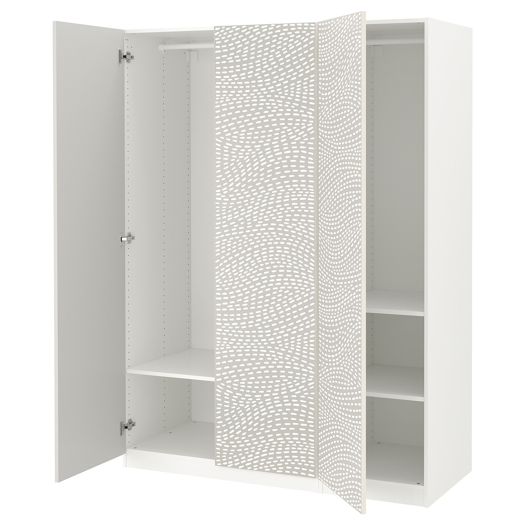 PAX/MISTUDDEN white-gray patterned 150x60x201 cm PAX wardrobe ...