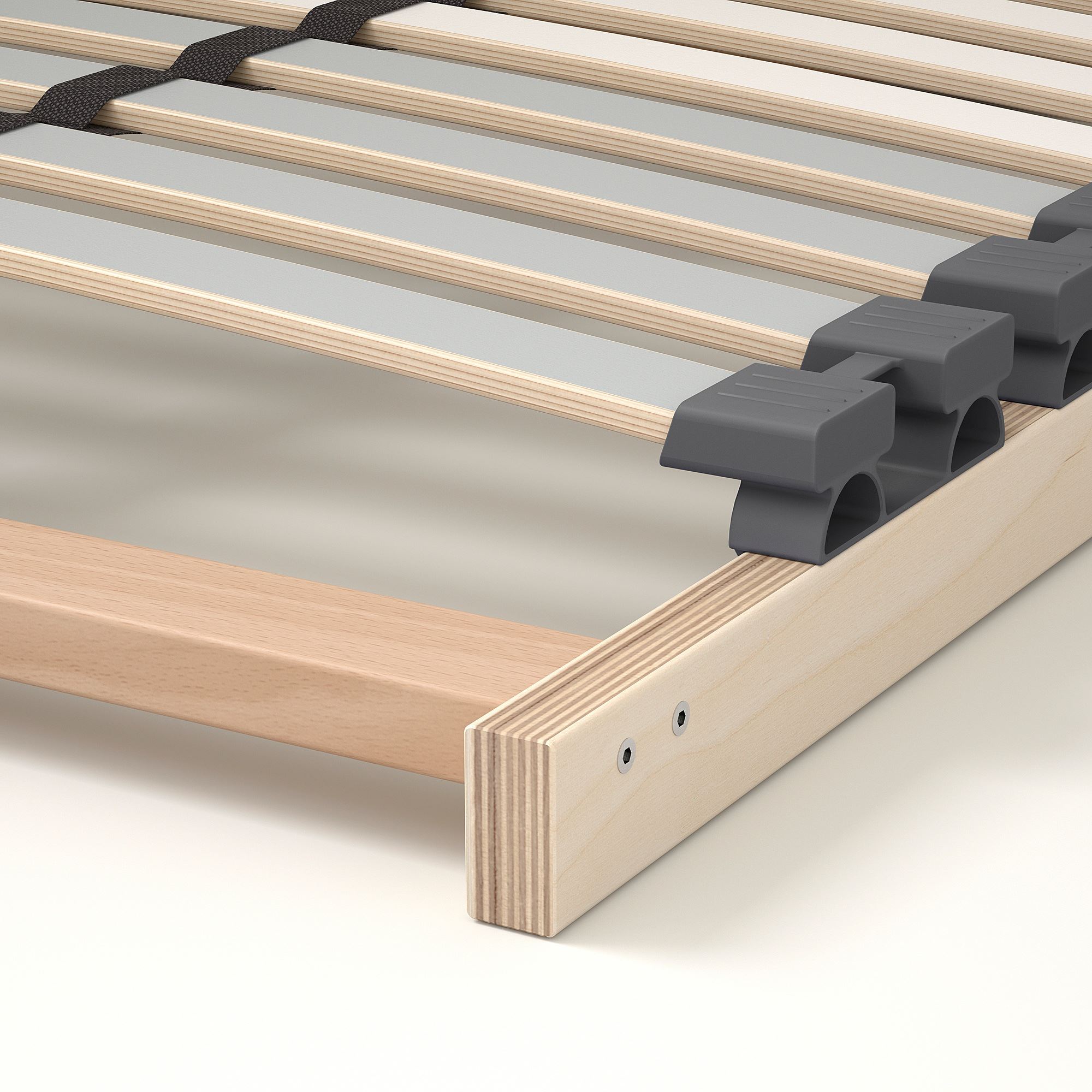 LÖNSET brown 90x200 cm slatted bed base - 90278343 | IKEA