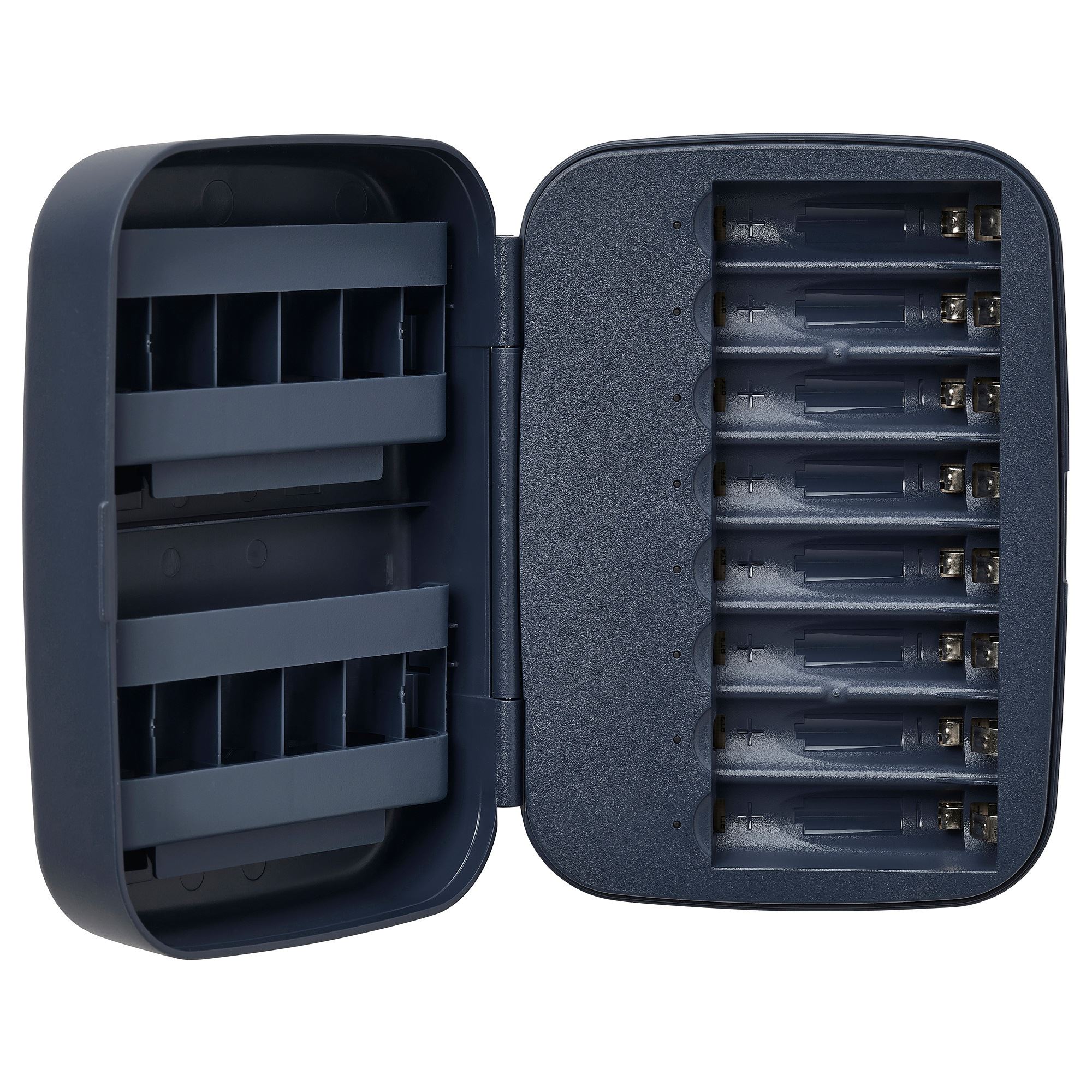 LITOSFAR koyu mavi 14.5x11x5.5 cm pil şarj aleti - 10492484 | IKEA