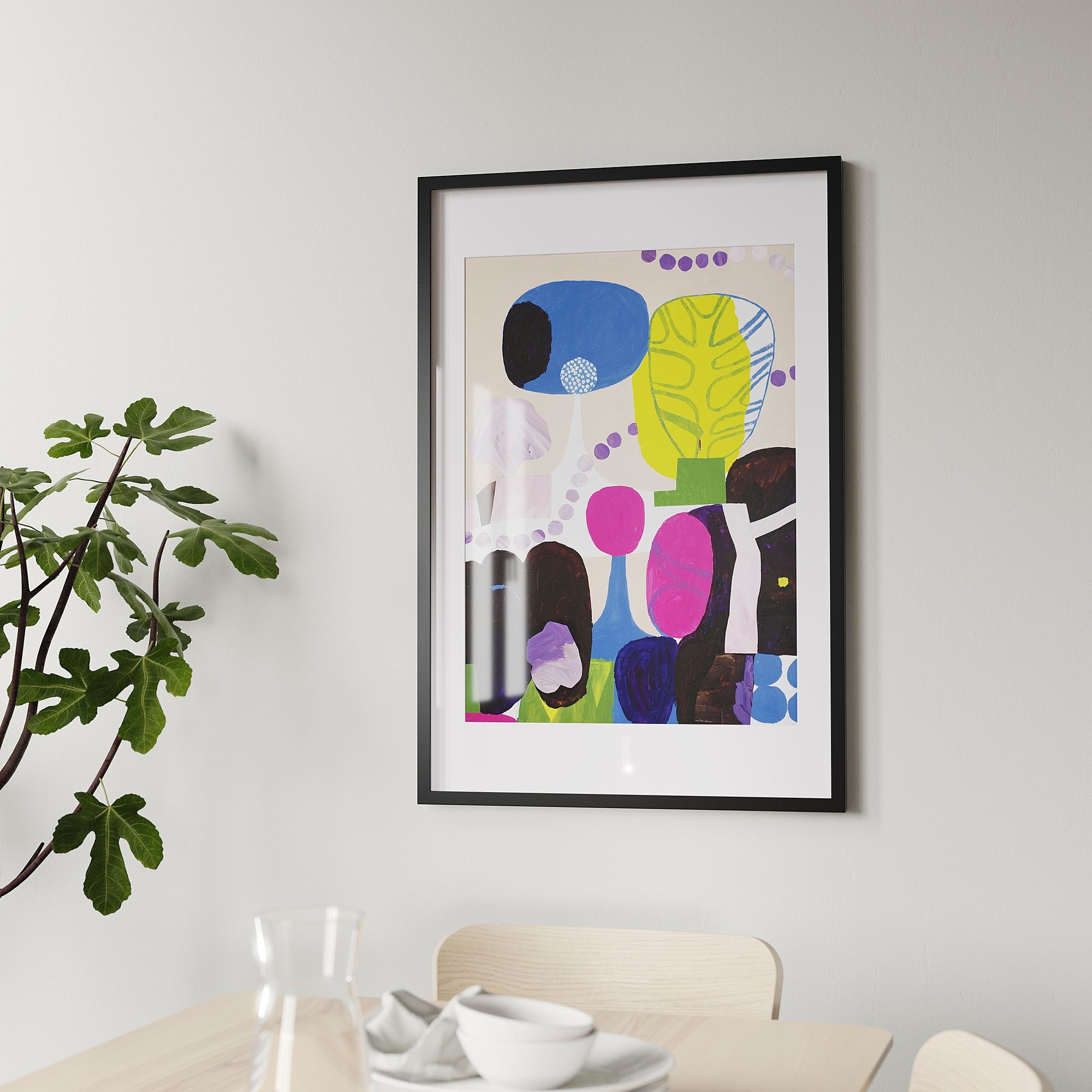 RÖDALM multicolour 61x91 cm frame with poster - 30578900 | IKEA