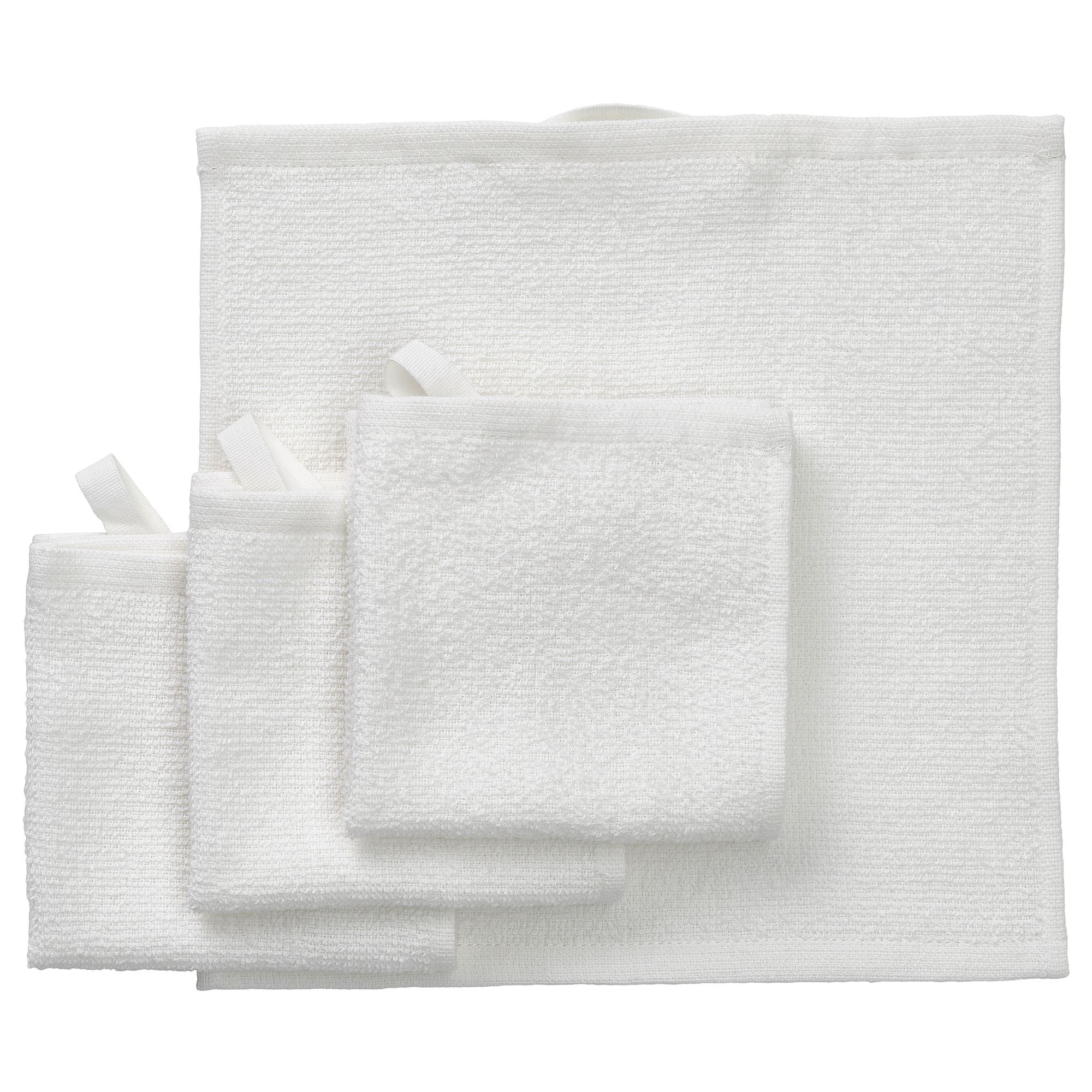 LUDDVIAL beyaz 25x25 cm el havlusu - 30579872 | IKEA