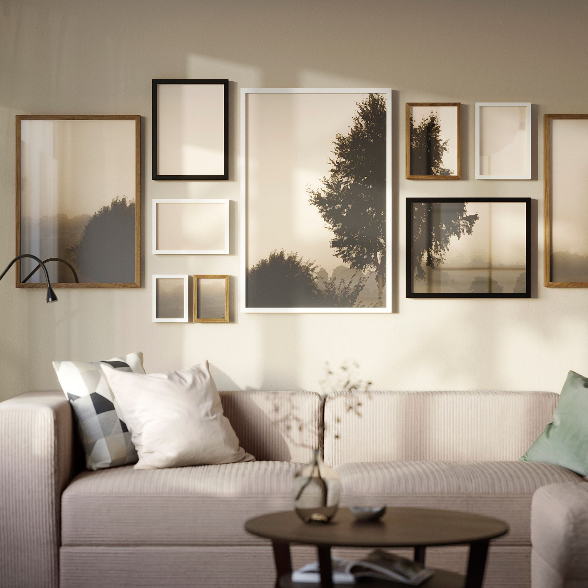 RÖDALM walnut effect 50x70 cm wooden frame - 10548928 | IKEA