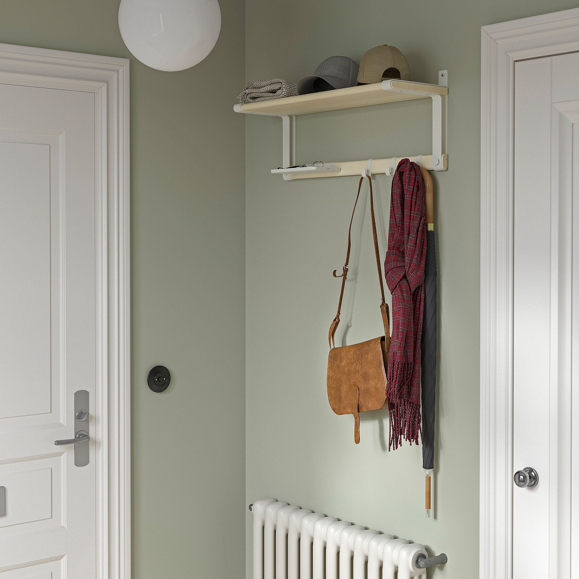 SKOMAKARE beyaz-meşe 65x26 cm duvar rafı - 80550197 | IKEA