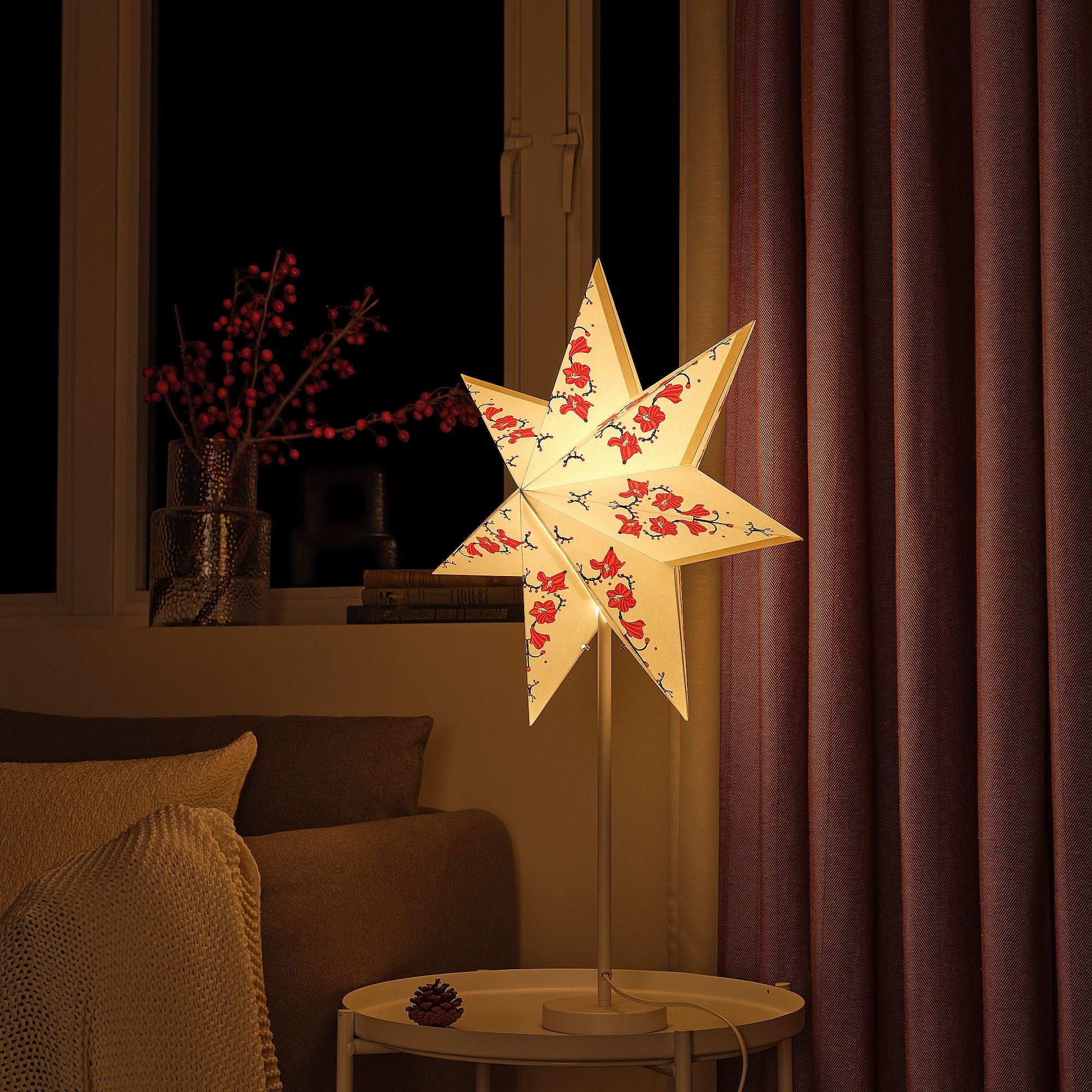 STRALA pembe-beyaz 48 cm abajur başlığı - 90582490 | IKEA