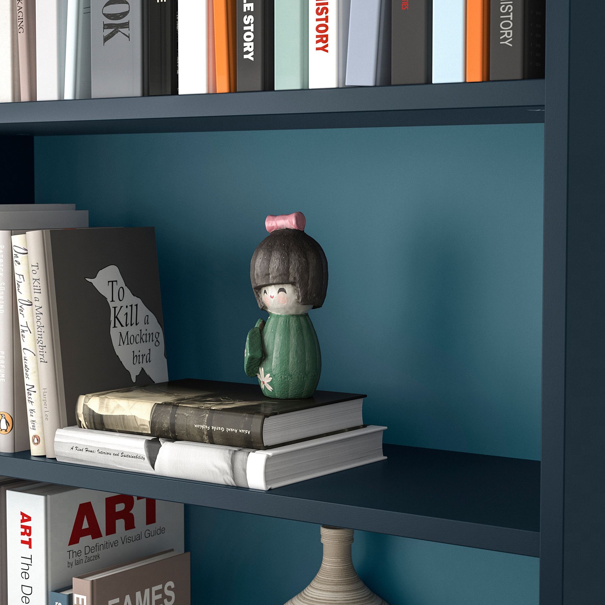 BILLY blue/black 80x28x202 cm bookcase - 30504527 | IKEA
