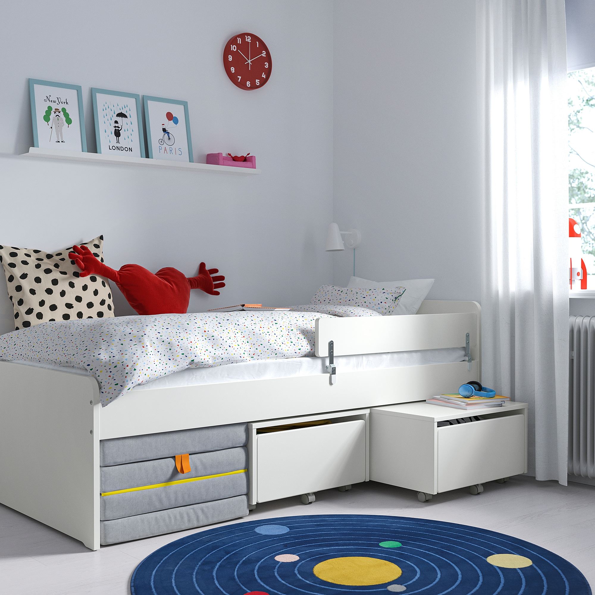 SLAKT/NATTAPA white 90x200 cm single bed - 69563889 | IKEA