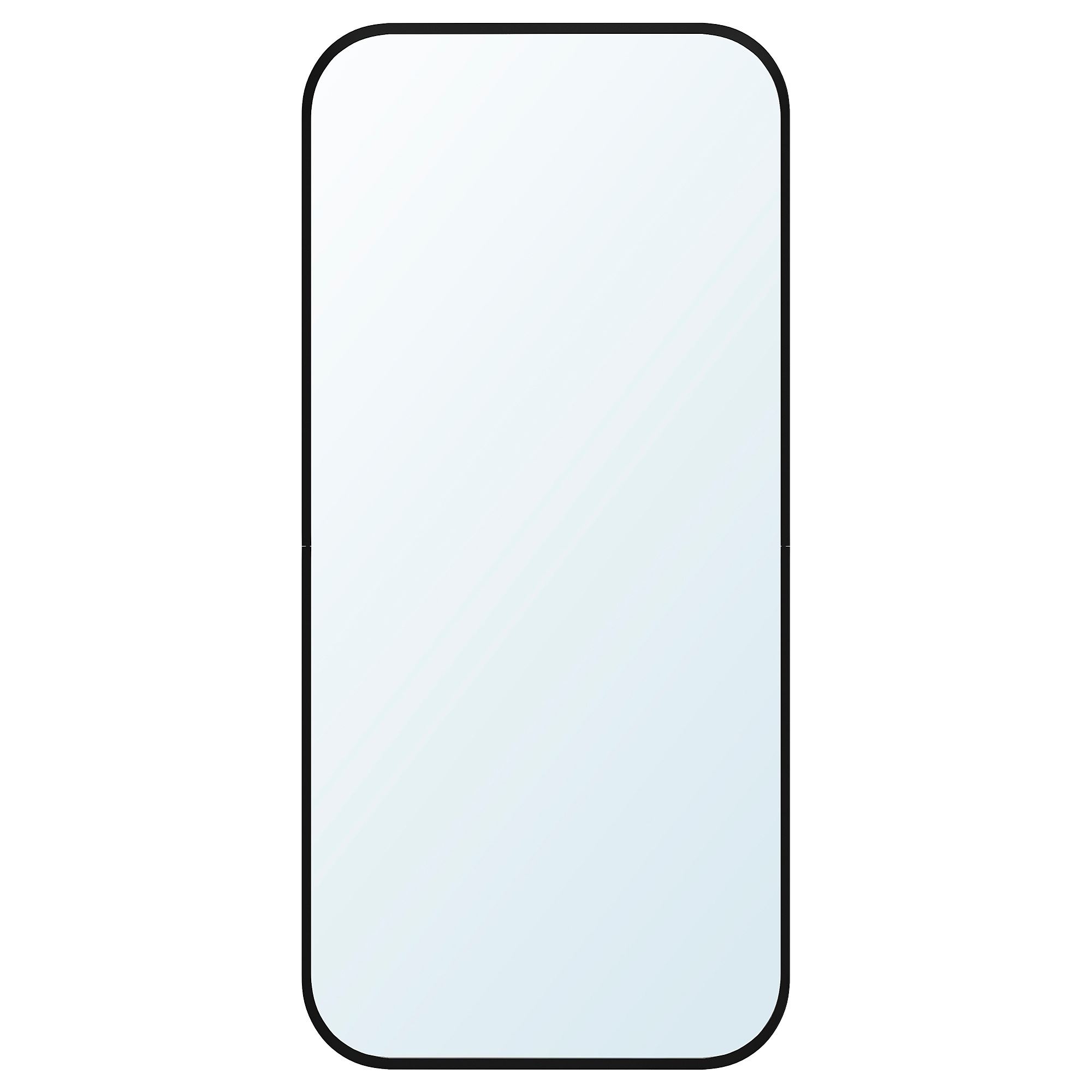 LINDBYN black 28x60 cm wall mirror - 30590445 | IKEA