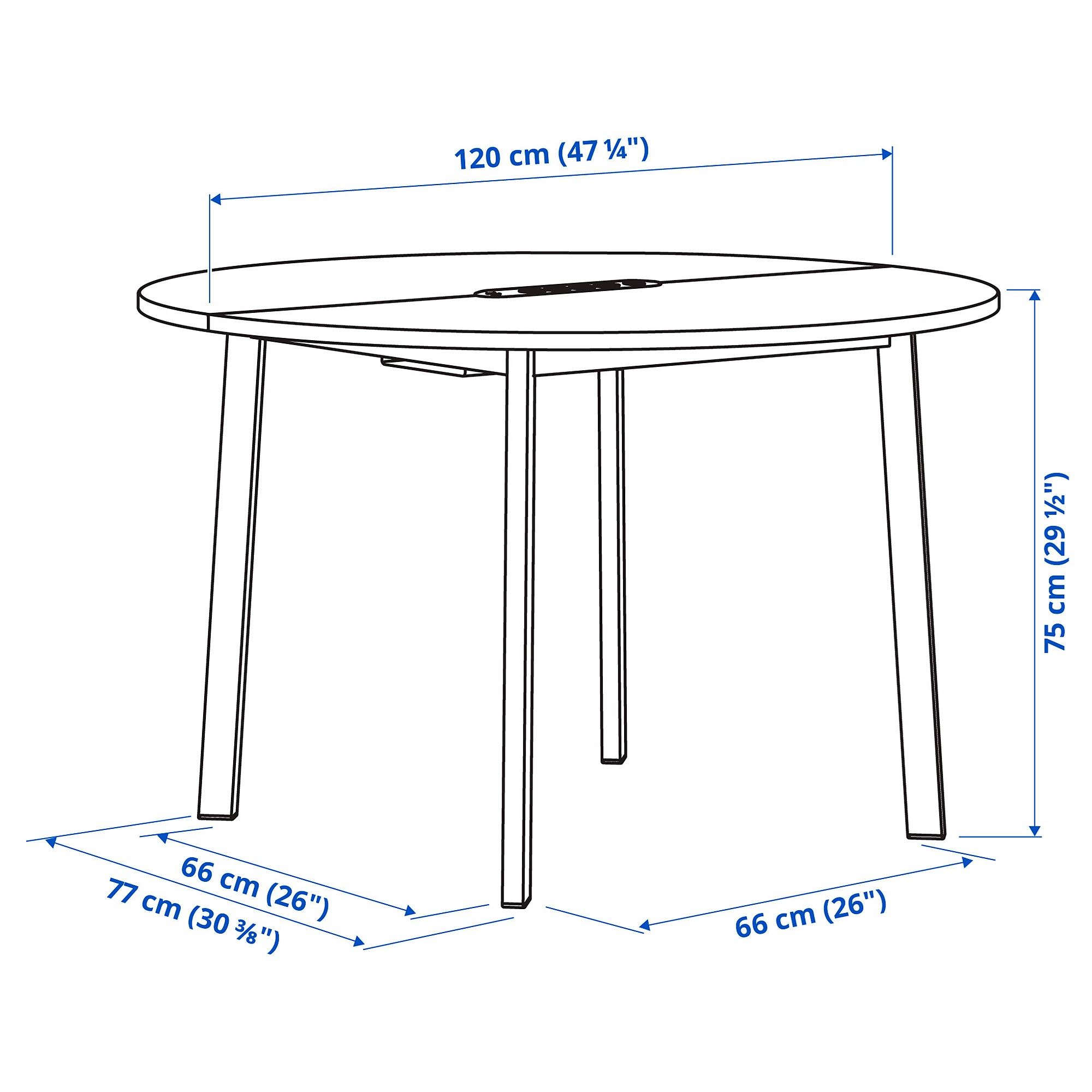 MITTZON white 120x75 cm conference table - 69530441 | IKEA